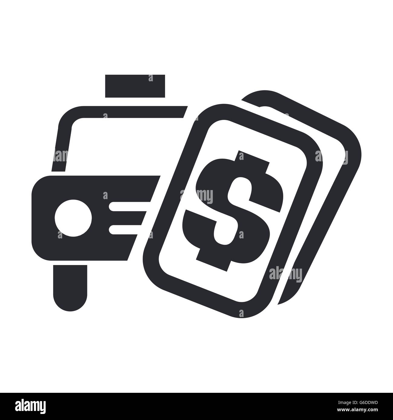 Vector illustration of single isolated taxi price icon Stock Vector ...