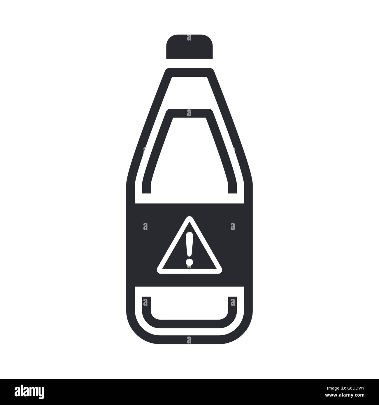 Vector illustration of single isolated dangerous bottle icon Stock ...