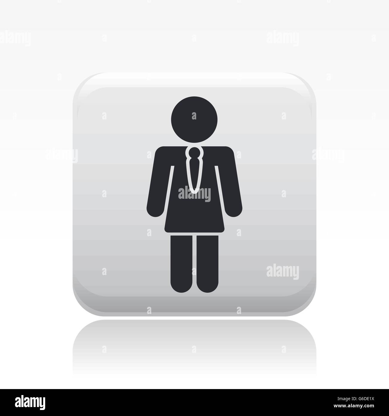 Vector illustration of single isolated girl icon Stock Vector Image ...