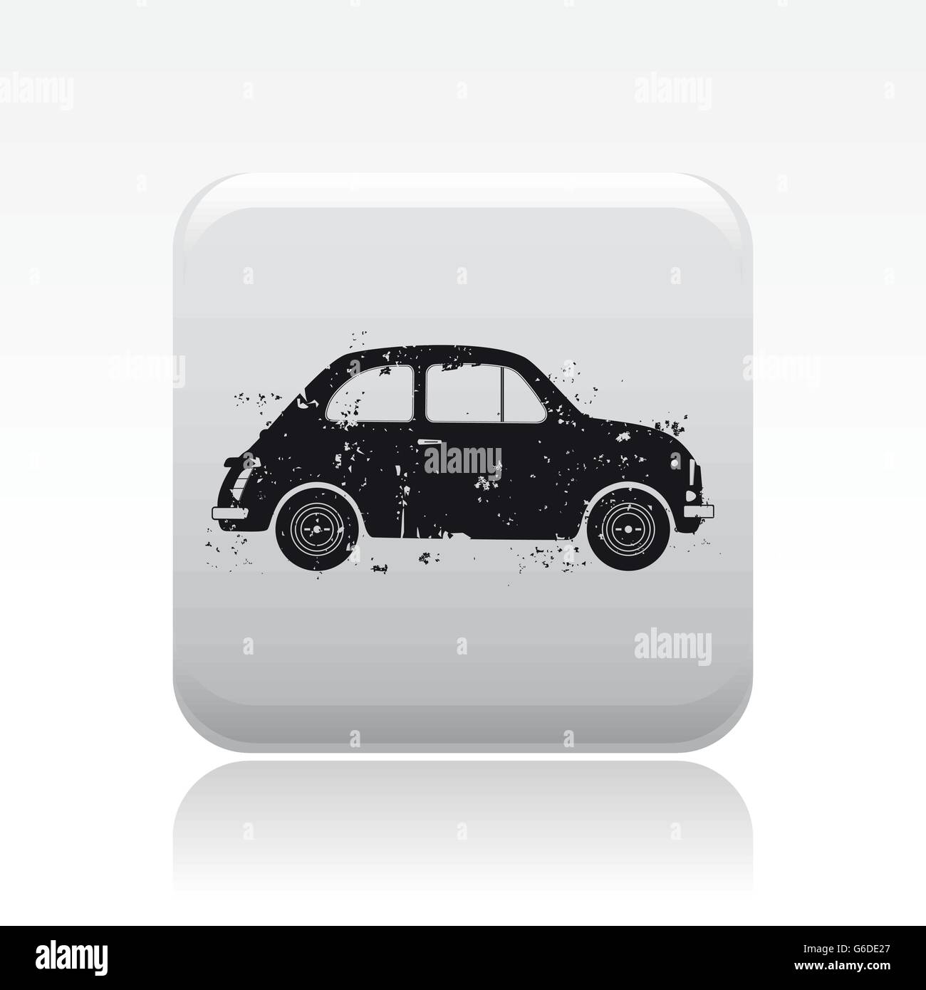 Vector illustration of single isolated old car icon Stock Vector Image ...