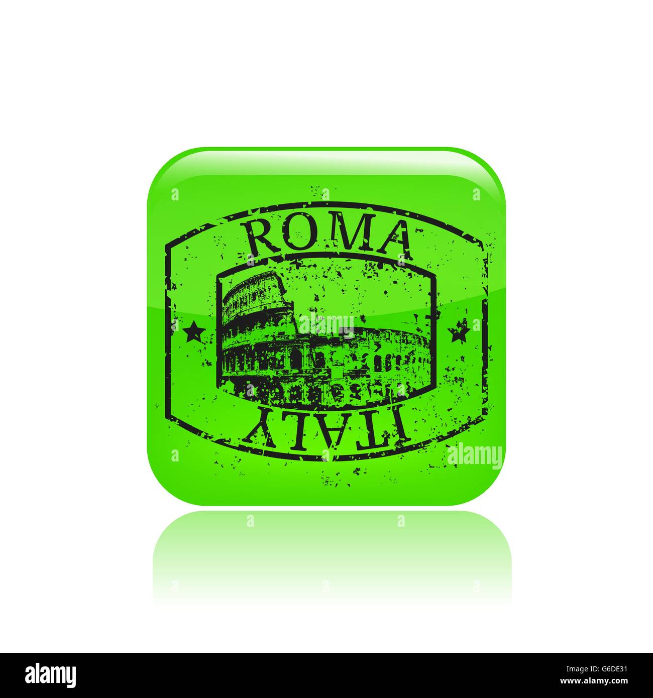 Vector illustration of single isolated Rome icon Stock Vector Image ...