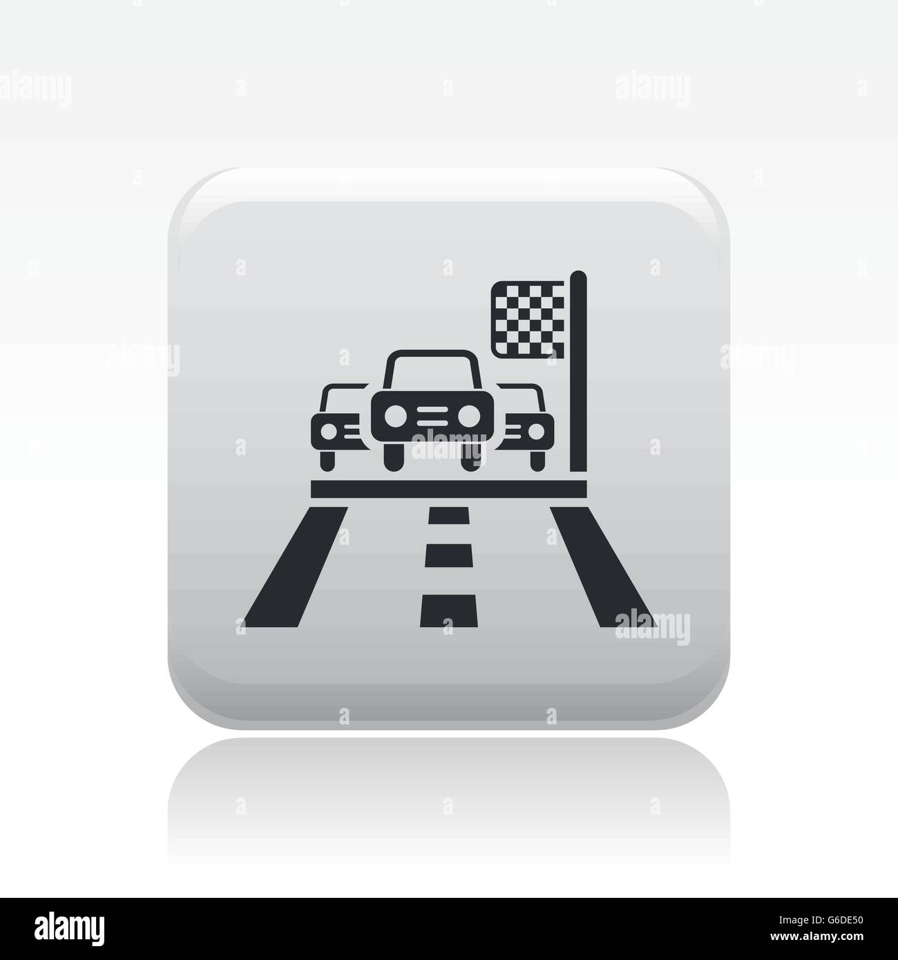 Vector illustration of single isolated race car icon Stock Vector Image ...