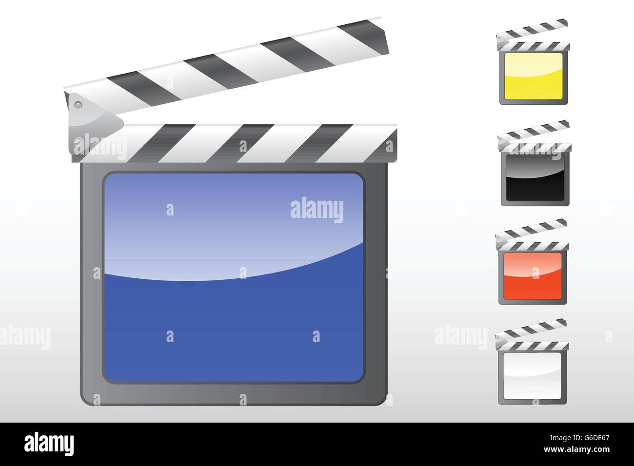 Vector illustration of single isolated ciak icon Stock Vector Image ...