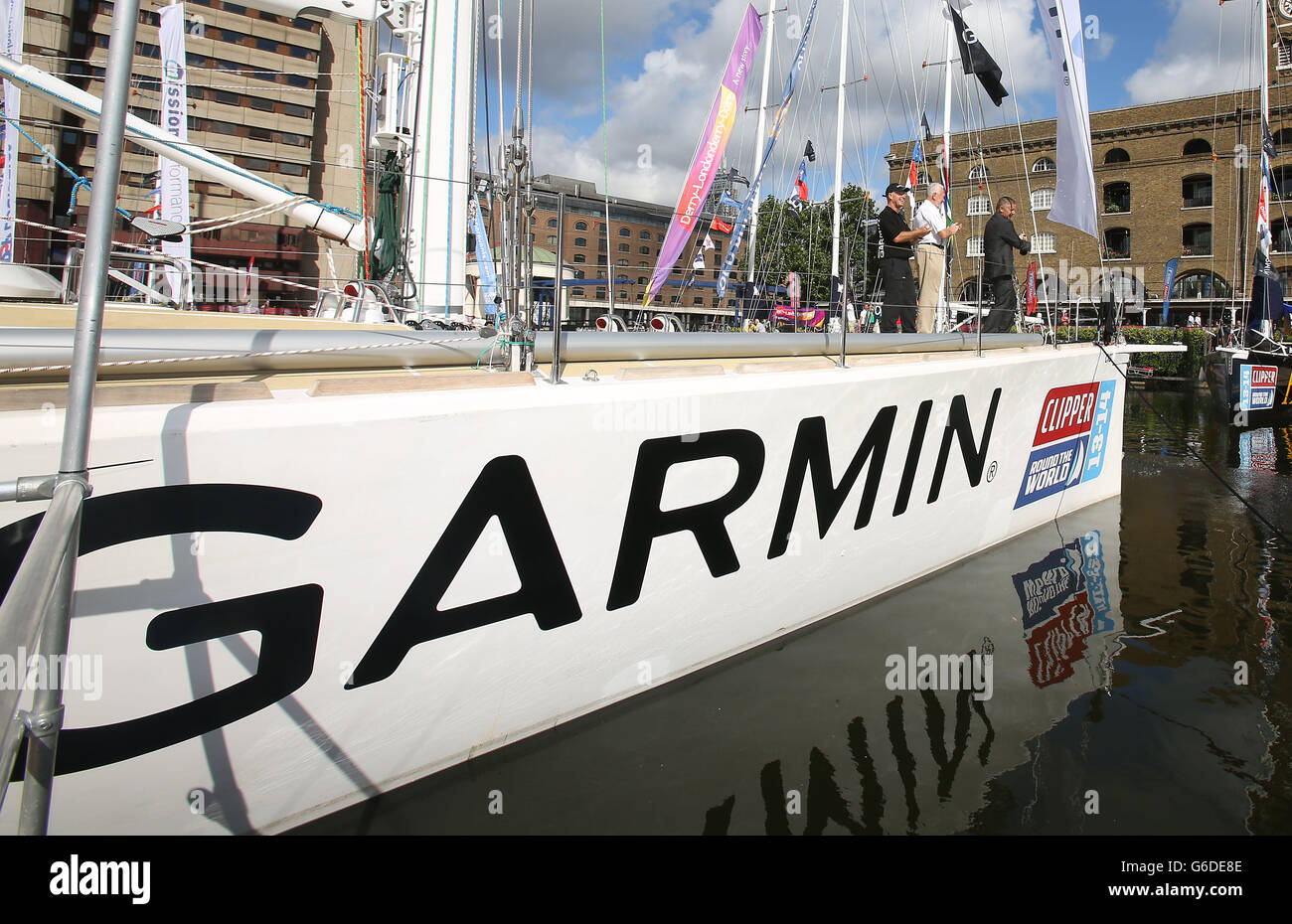 Sir robin knox johnston right at st katharine docks hi-res stock ...