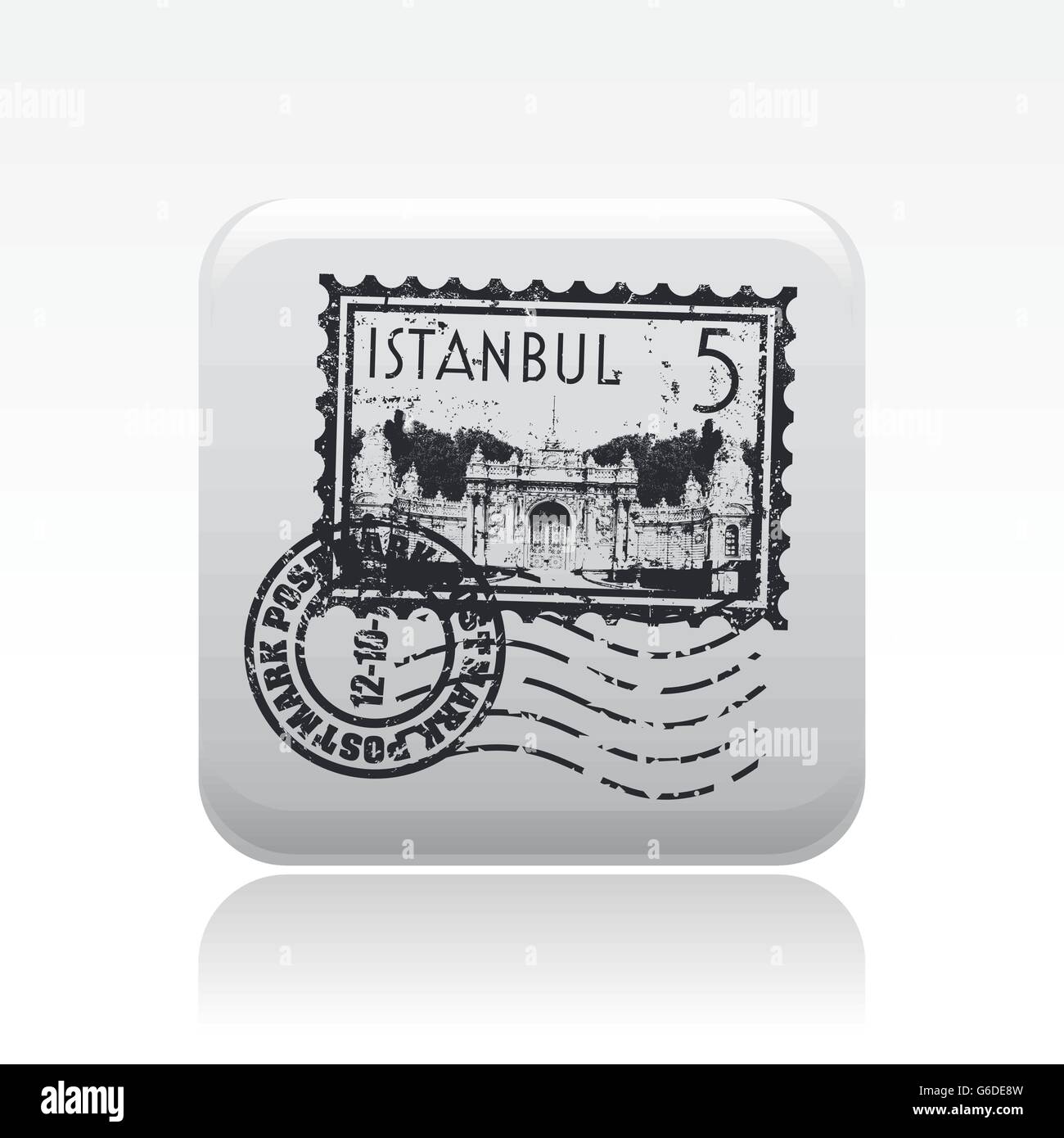 Vector illustration of single isolated Istanbul icon Stock Vector Image ...