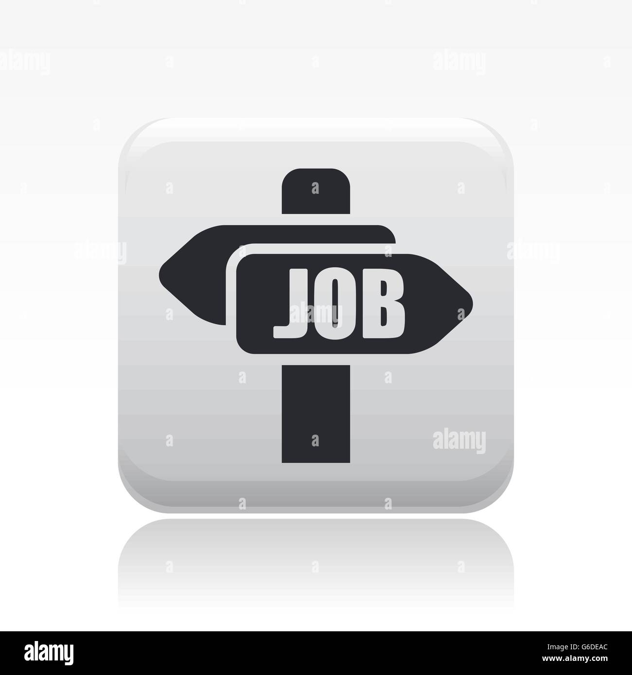 Vector illustration of single isolated job icon Stock Vector Image ...