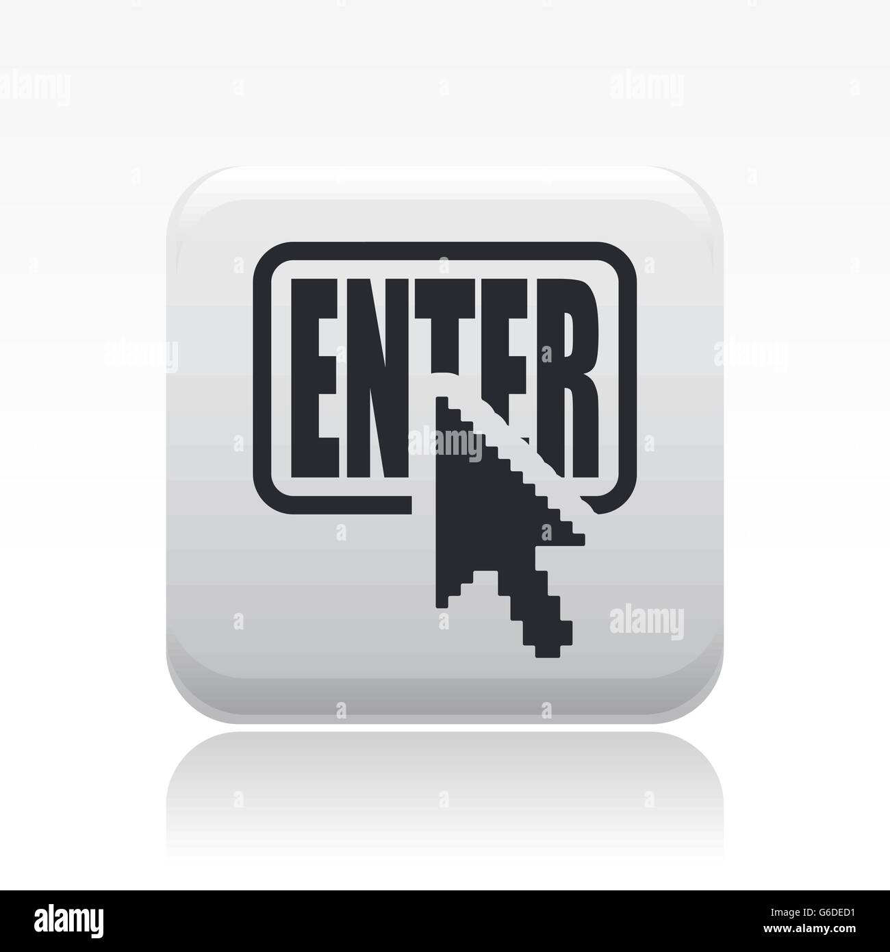 Vector illustration of single isolated enter icon Stock Vector Image ...