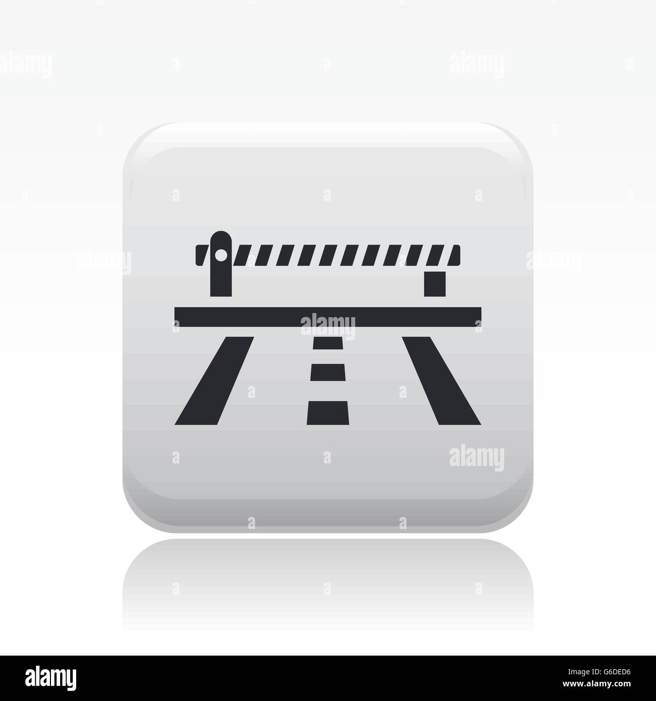 Vector illustration of single isolated road access icon Stock Vector ...