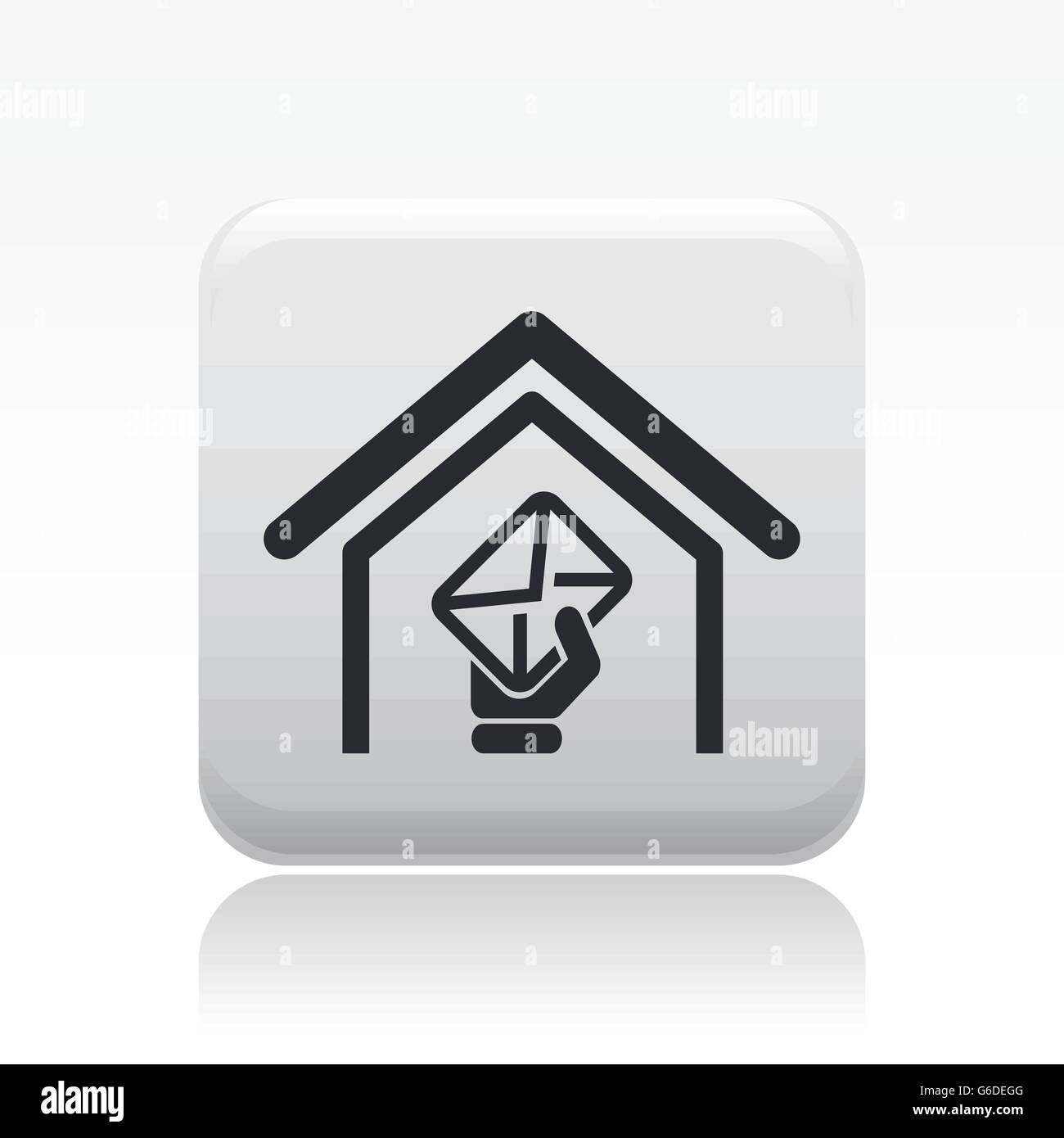 Vector illustration of single isolated delivery mail icon Stock Vector ...
