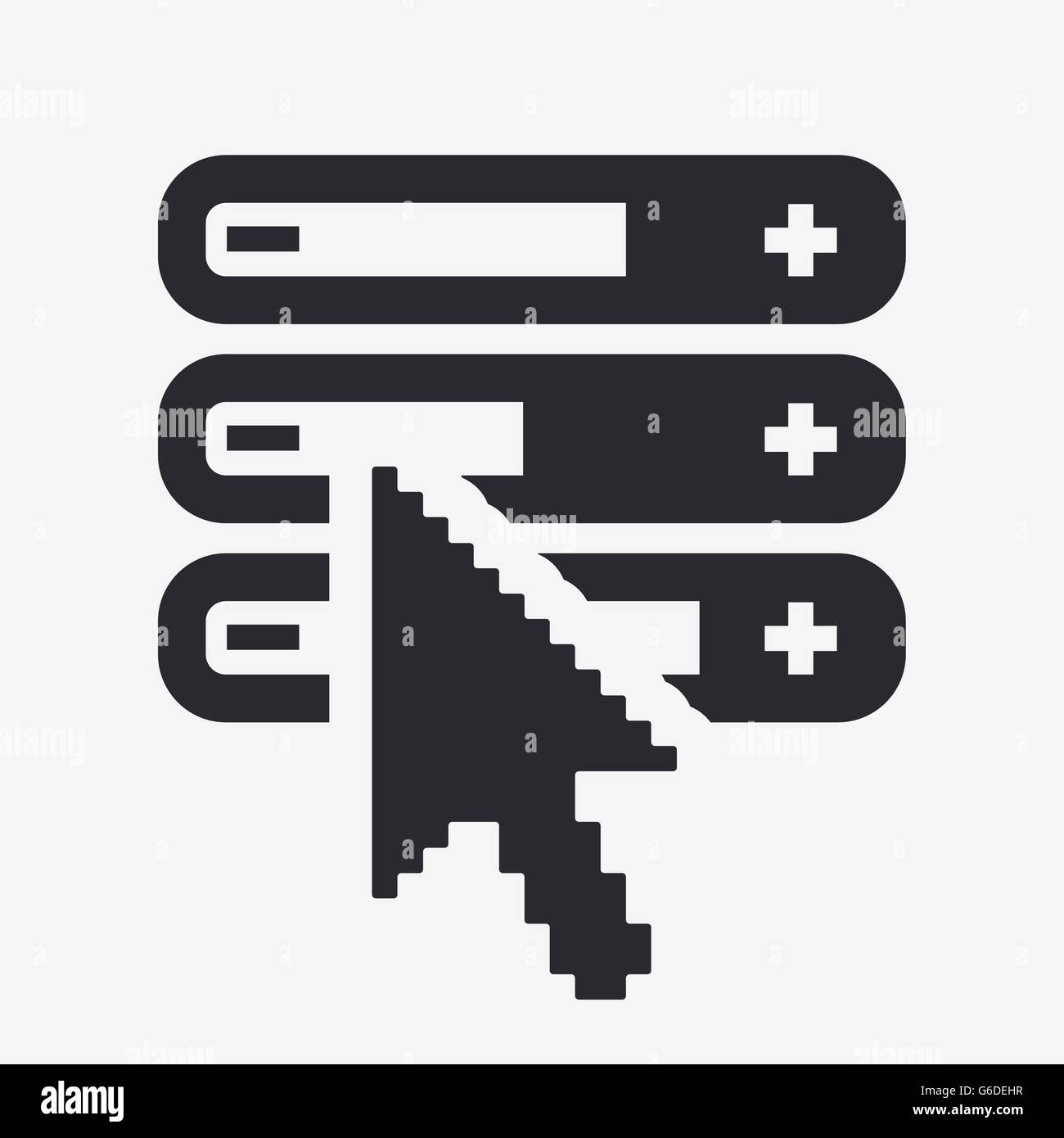 Vector illustration of single isolated adjust level icon Stock Vector ...