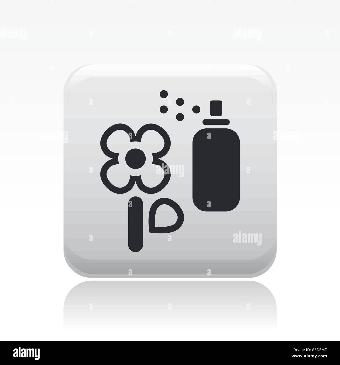 Vector illustration of single isolated flower spray icon Stock Vector ...