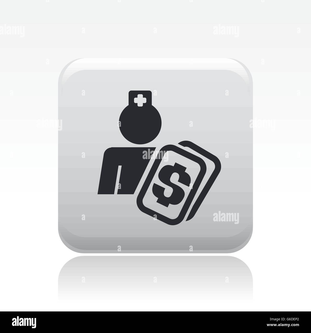 Vector illustration of single isolated medical cost icon Stock Vector ...