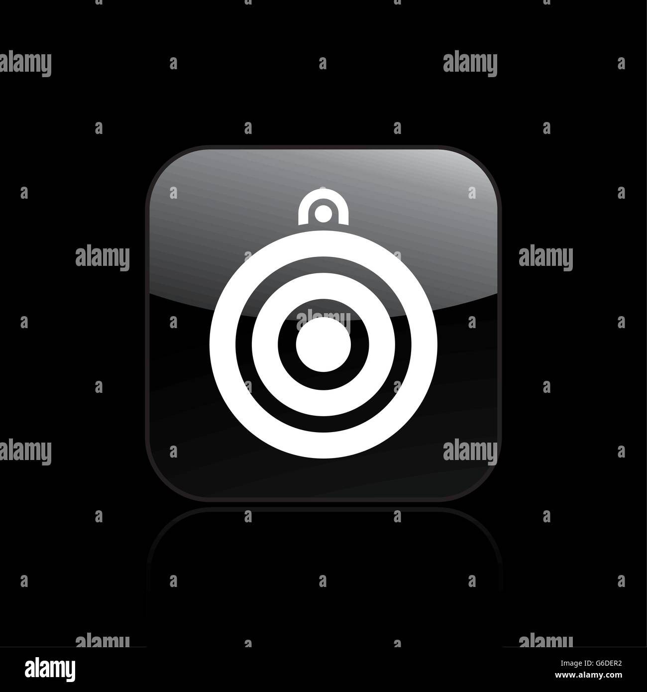 Vector illustration of single isolated target icon Stock Vector Image ...