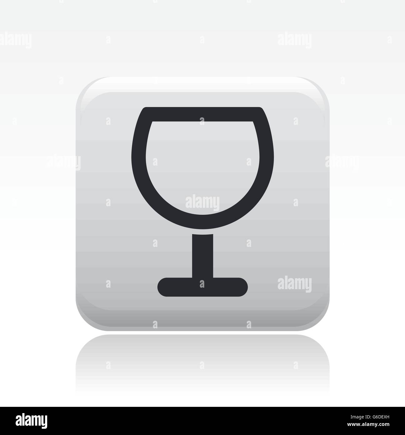 Vector illustration of single isolated glass icon Stock Vector Image ...