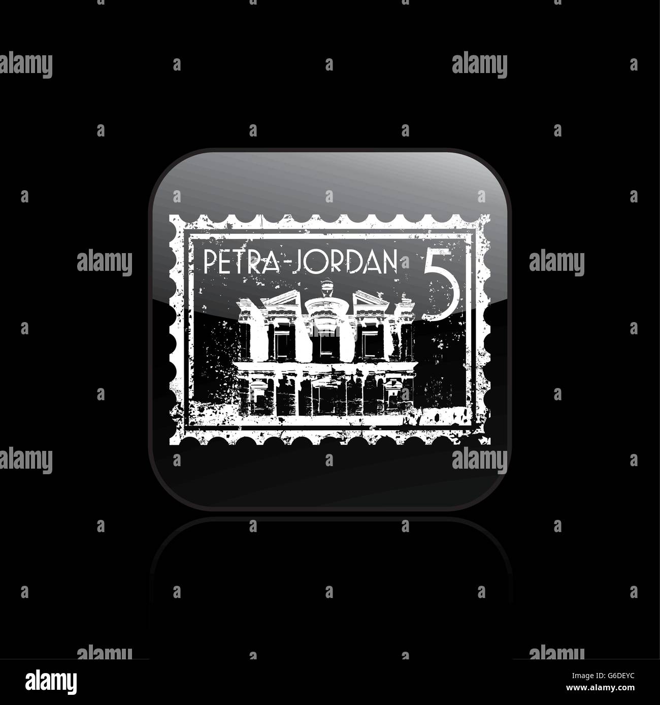 Vector illustration of single isolated Petra icon Stock Vector Image ...