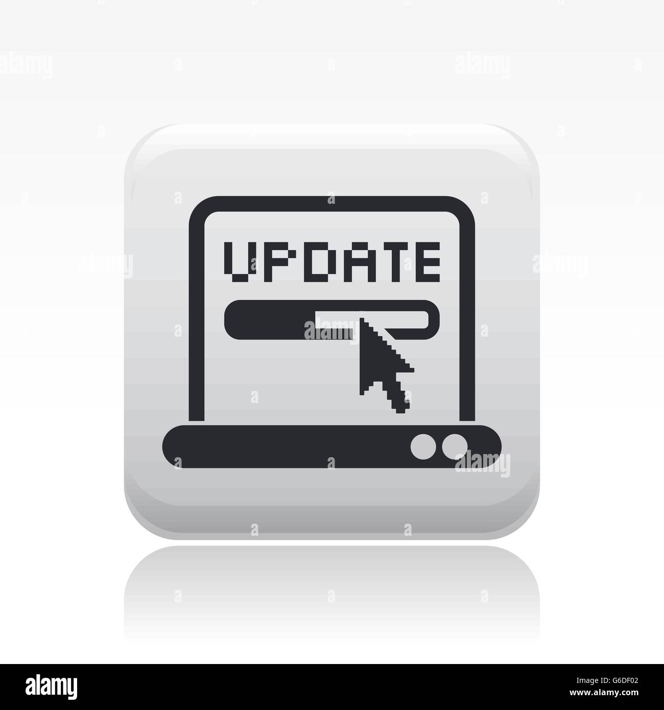 Vector illustration of single isolated update icon Stock Vector Image ...