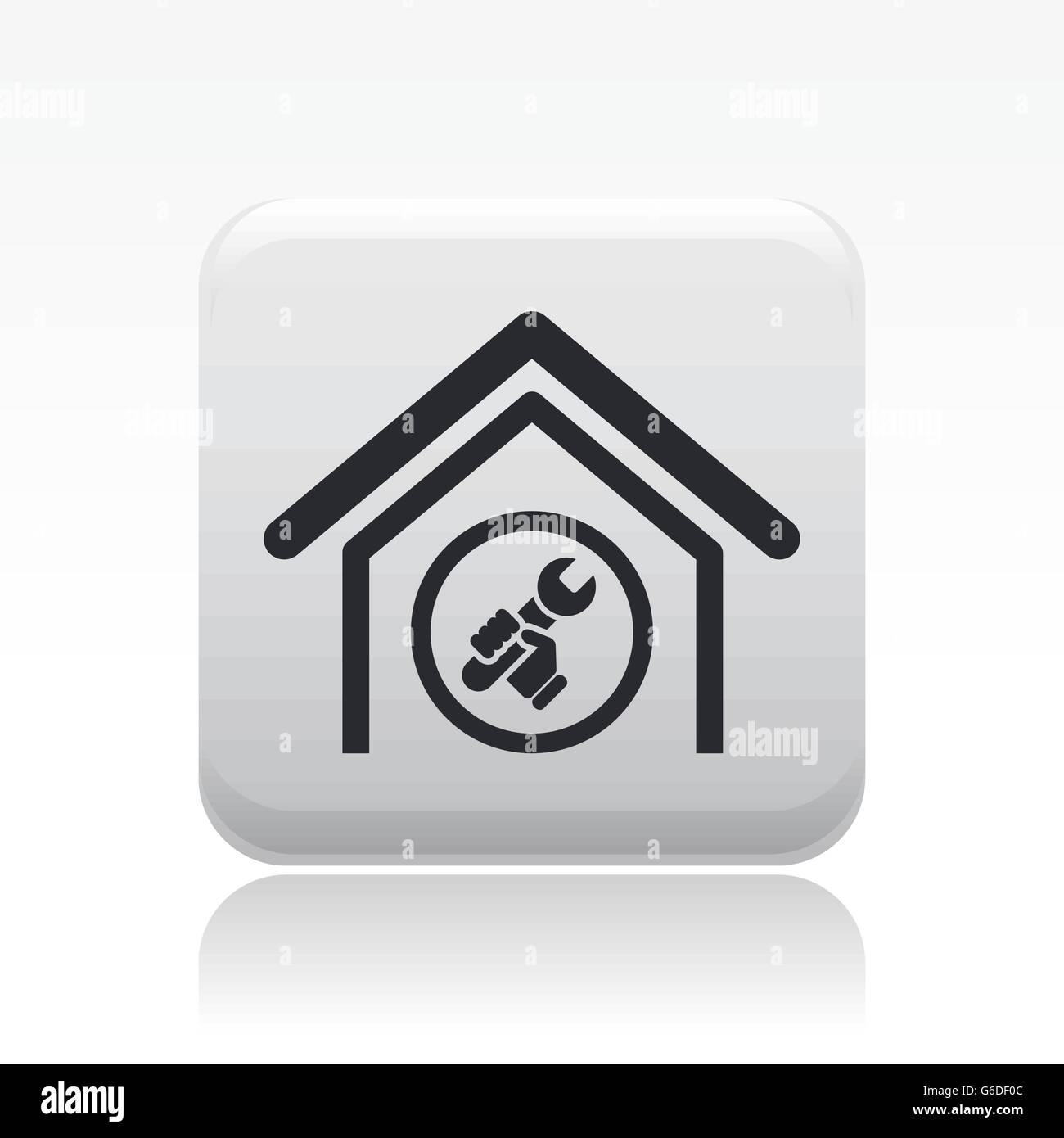 Vector illustration of single isolated repairman icon Stock Vector ...