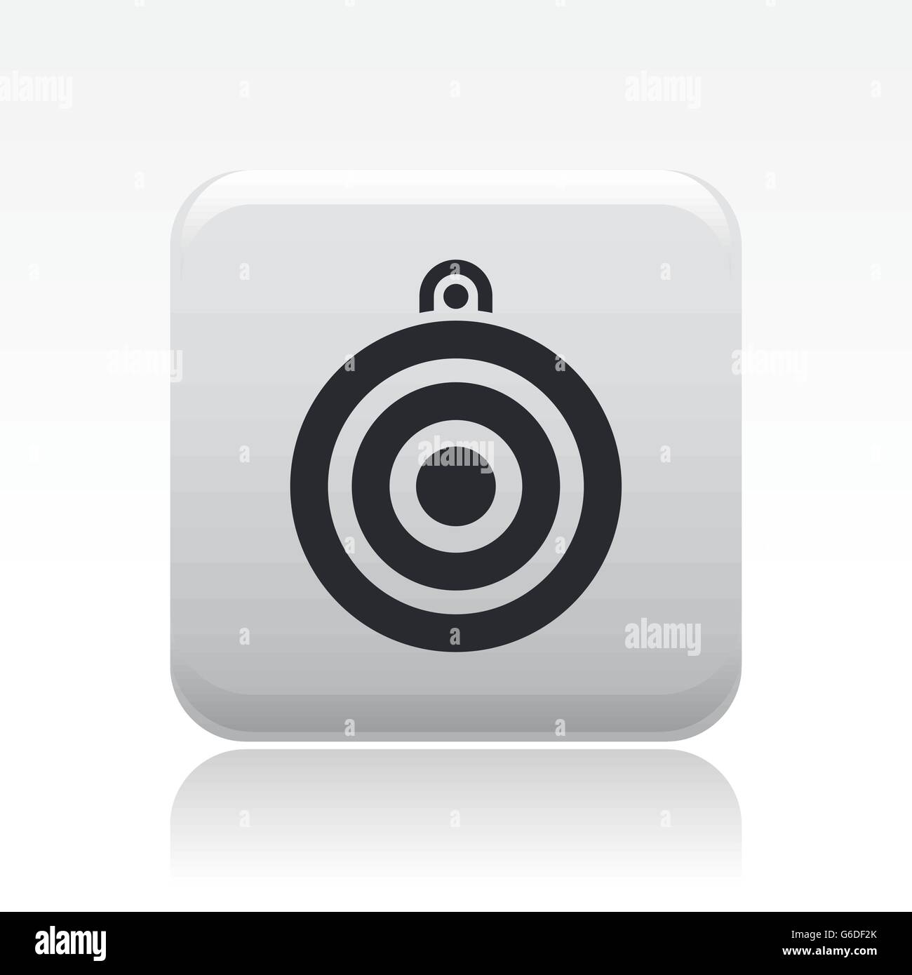 Vector illustration of single isolated Target icon Stock Vector Image ...