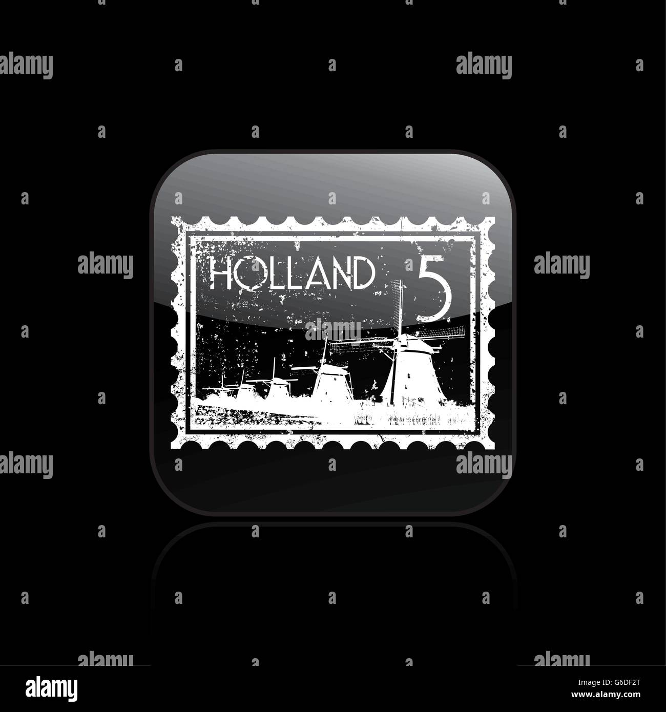 Vector illustration of single isolated Holland icon Stock Vector Image ...