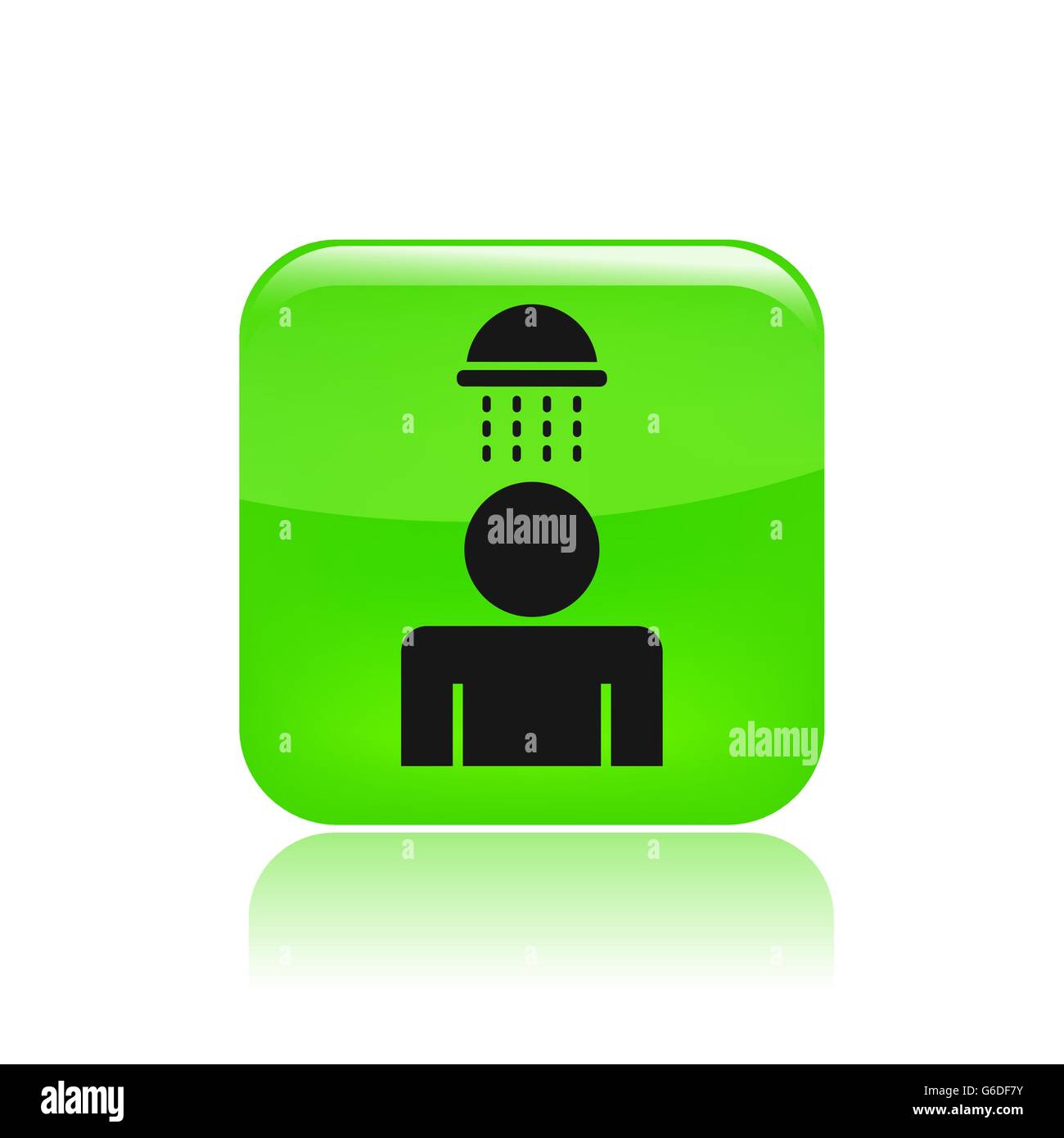 Vector illustration of single isolated shower icon Stock Vector Image ...