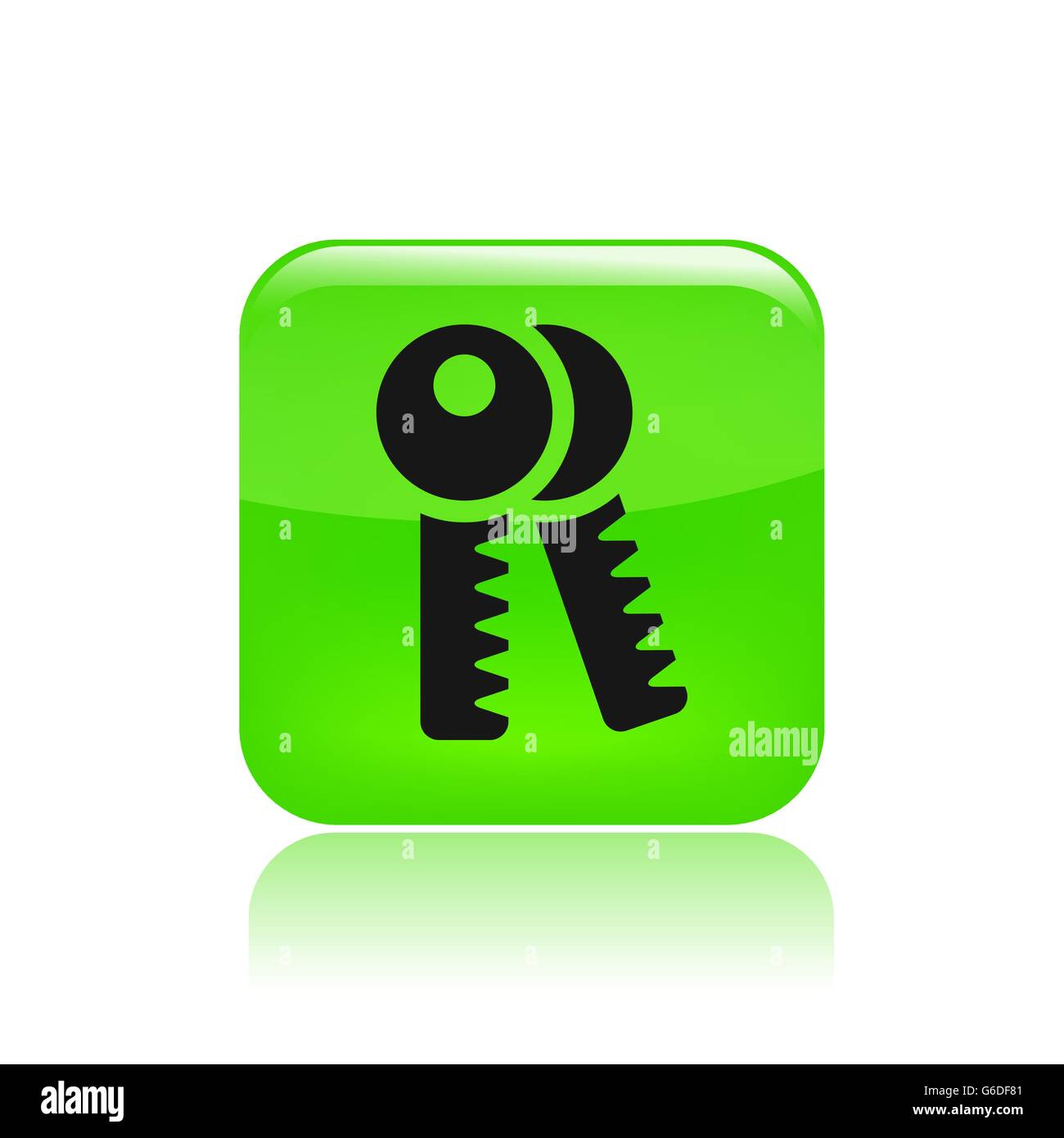 Vector illustration of single isolated keys icon Stock Vector Image ...