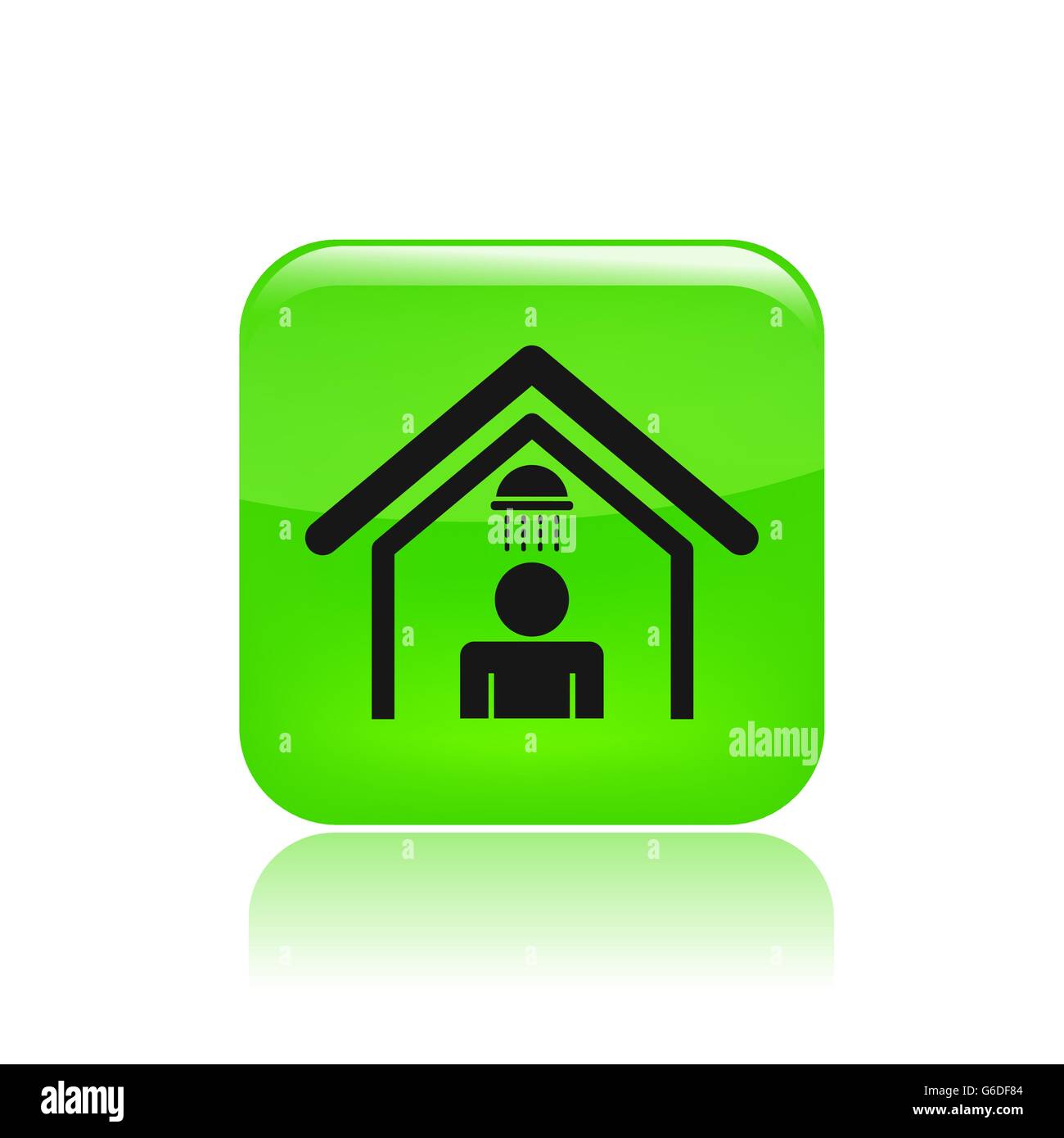 Vector illustration of single isolated shower icon Stock Vector Image ...