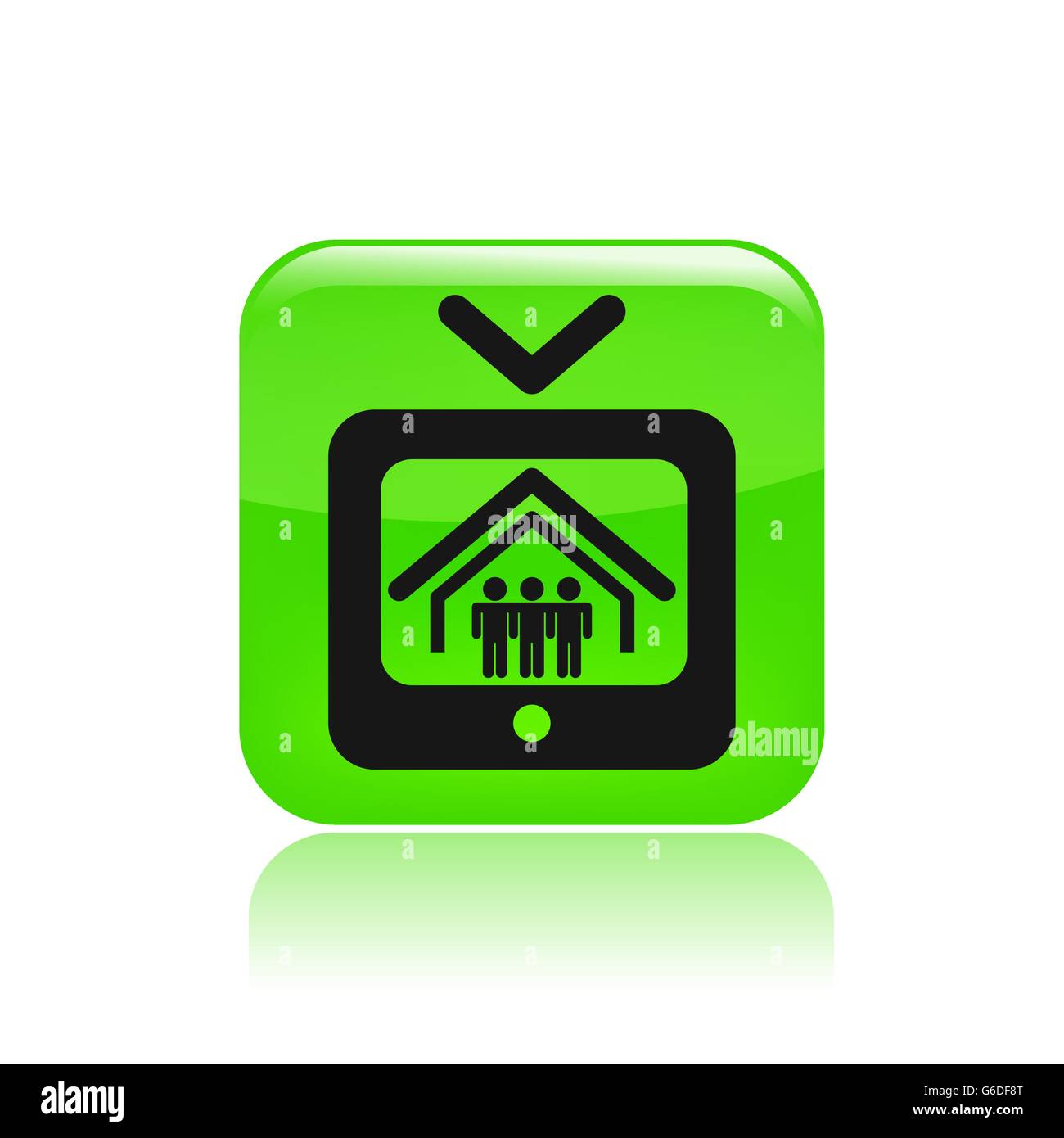 Vector illustration of single isolated reality-tv icon Stock Vector ...