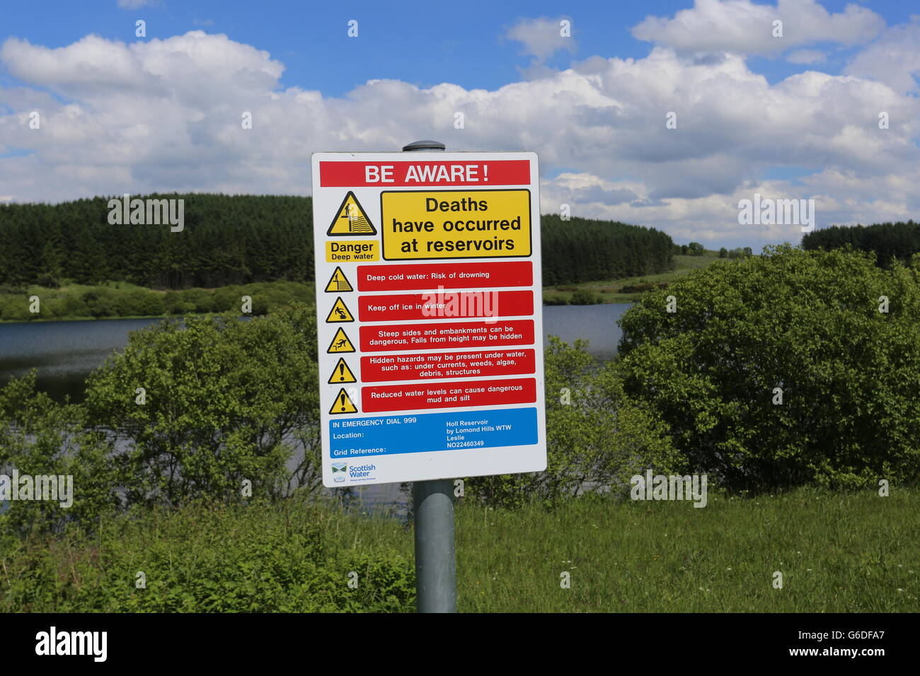 Reservoir warning sign hi-res stock photography and images - Alamy