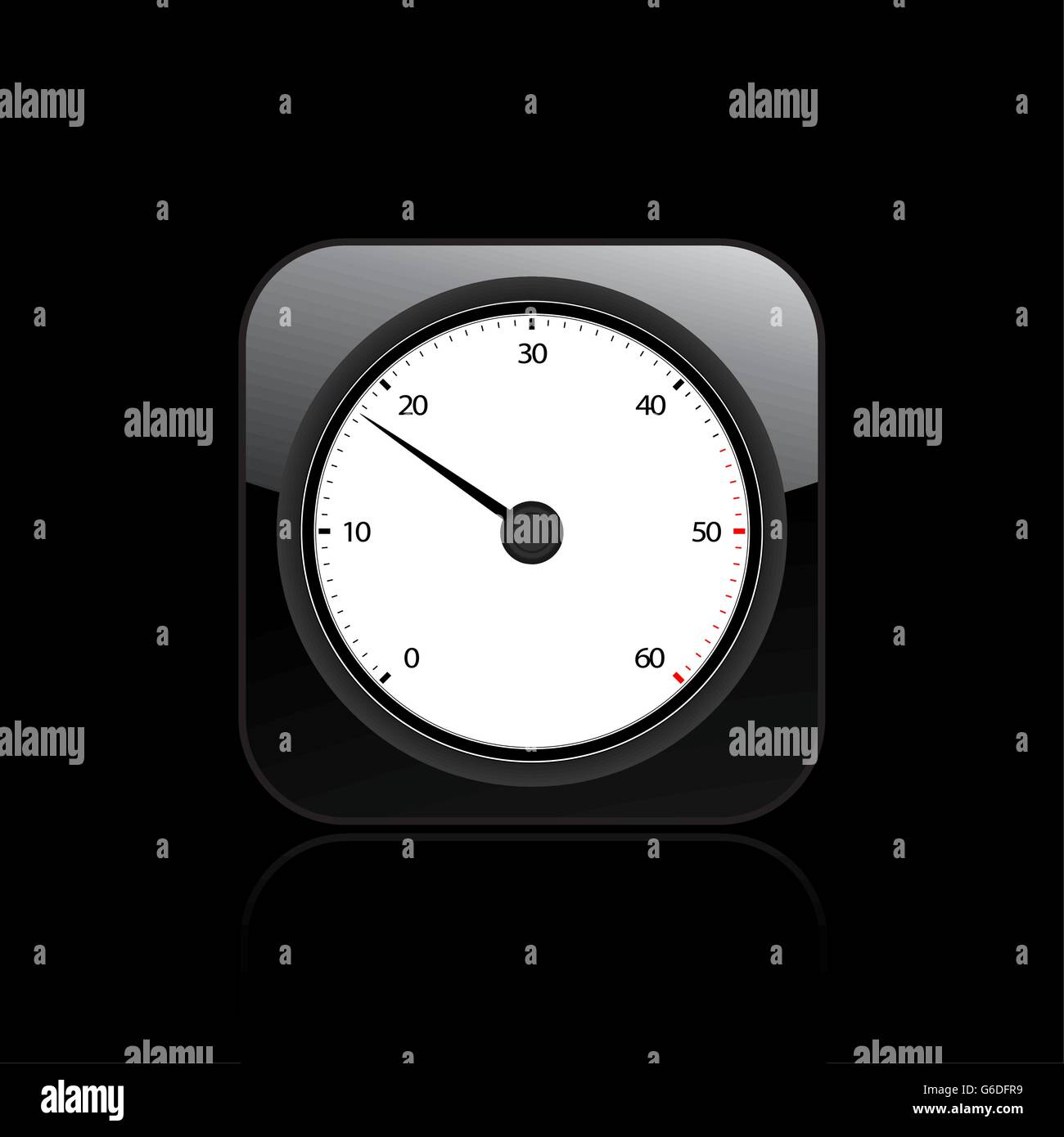 Vector illustration of single isolated tachometer icon Stock Vector ...