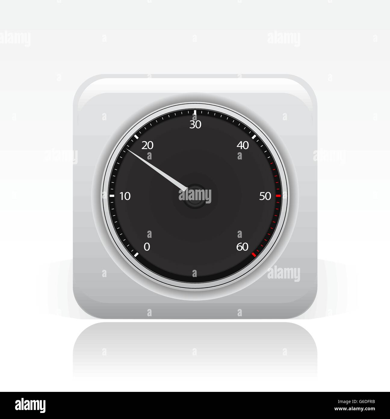 Vector illustration of single isolated tachometer icon Stock Vector ...