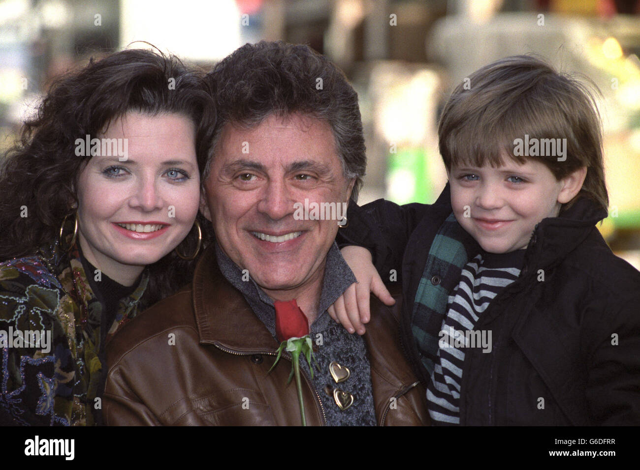 Frankie Valli with his wife Randy and son Francesco outside the London ...