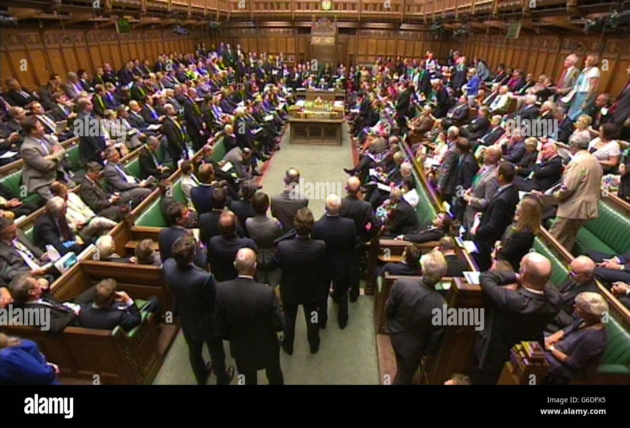 A general view of the chamber during Prime Minister's Questions in the ...