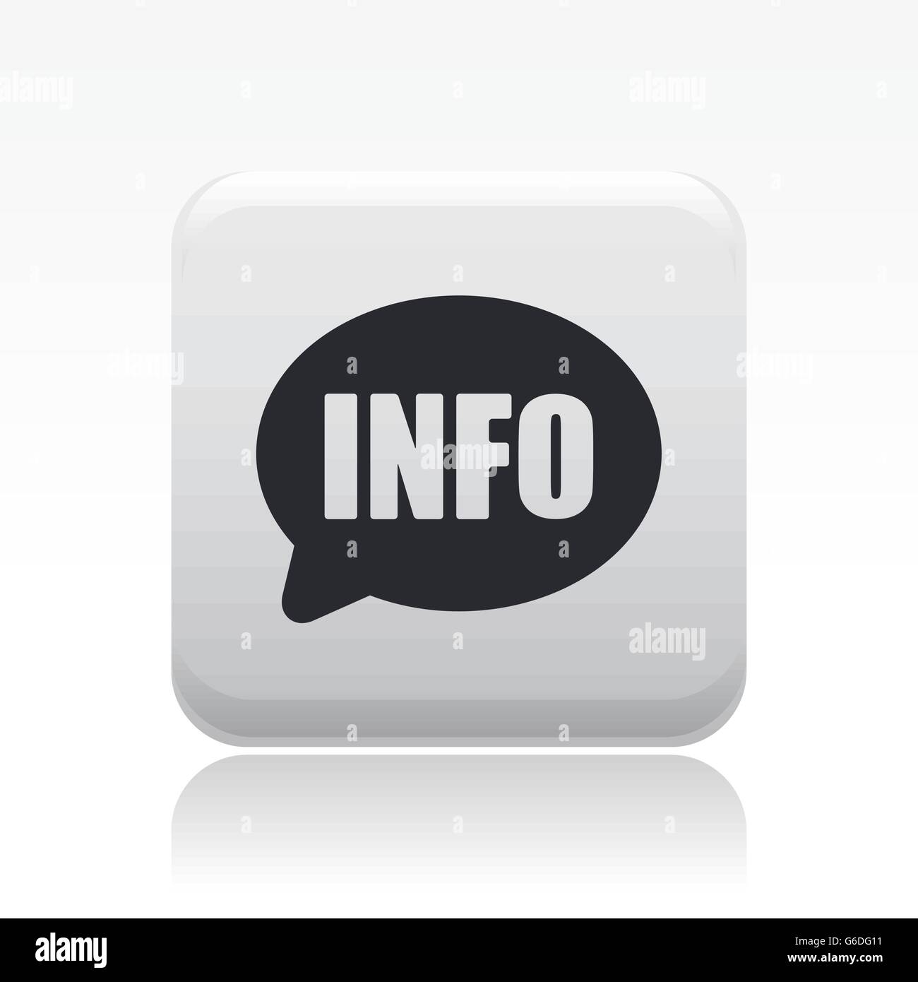 Vector illustration of single isolated info icon Stock Vector Image ...