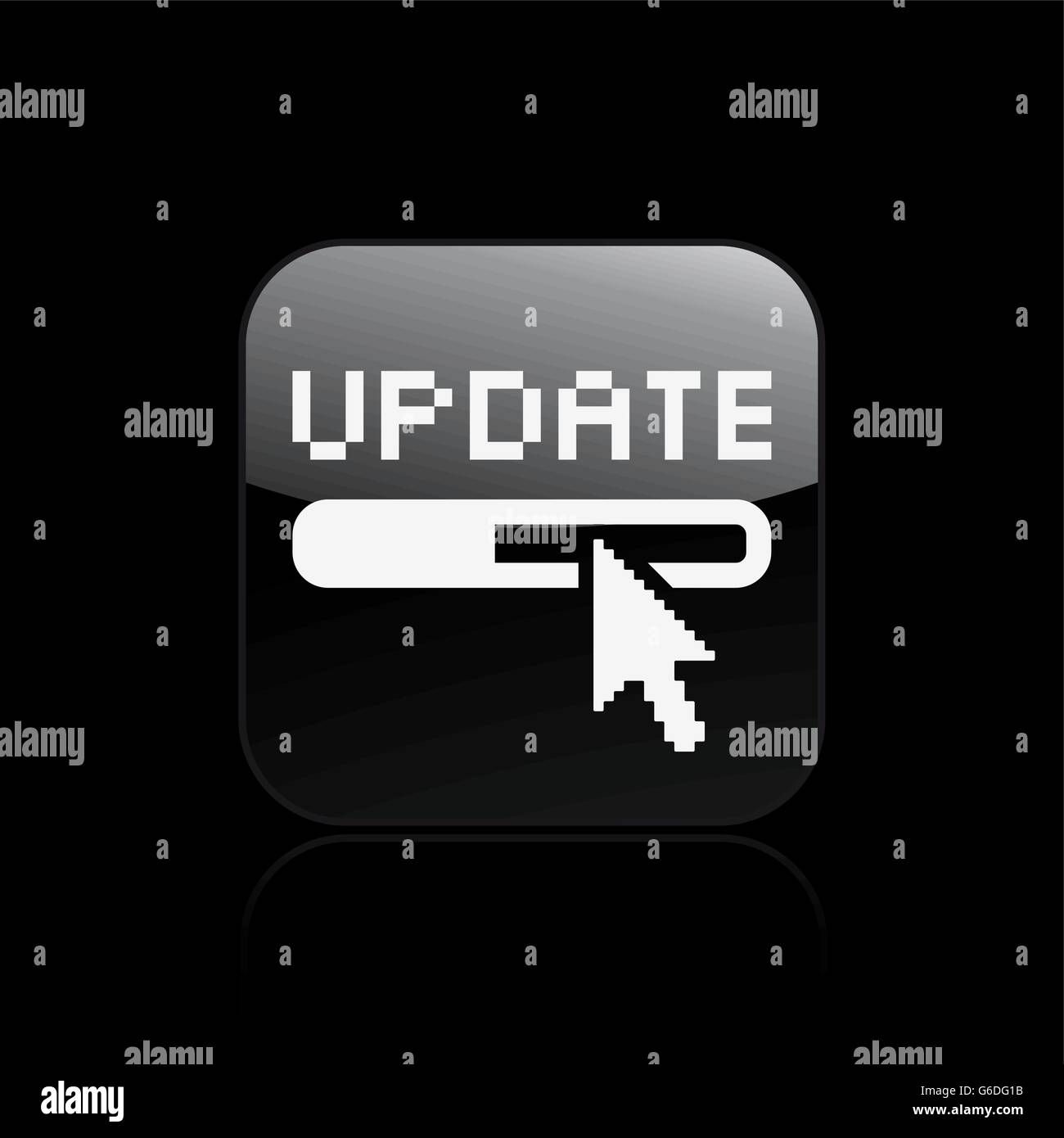 Vector illustration of single isolated update icon Stock Vector Image ...