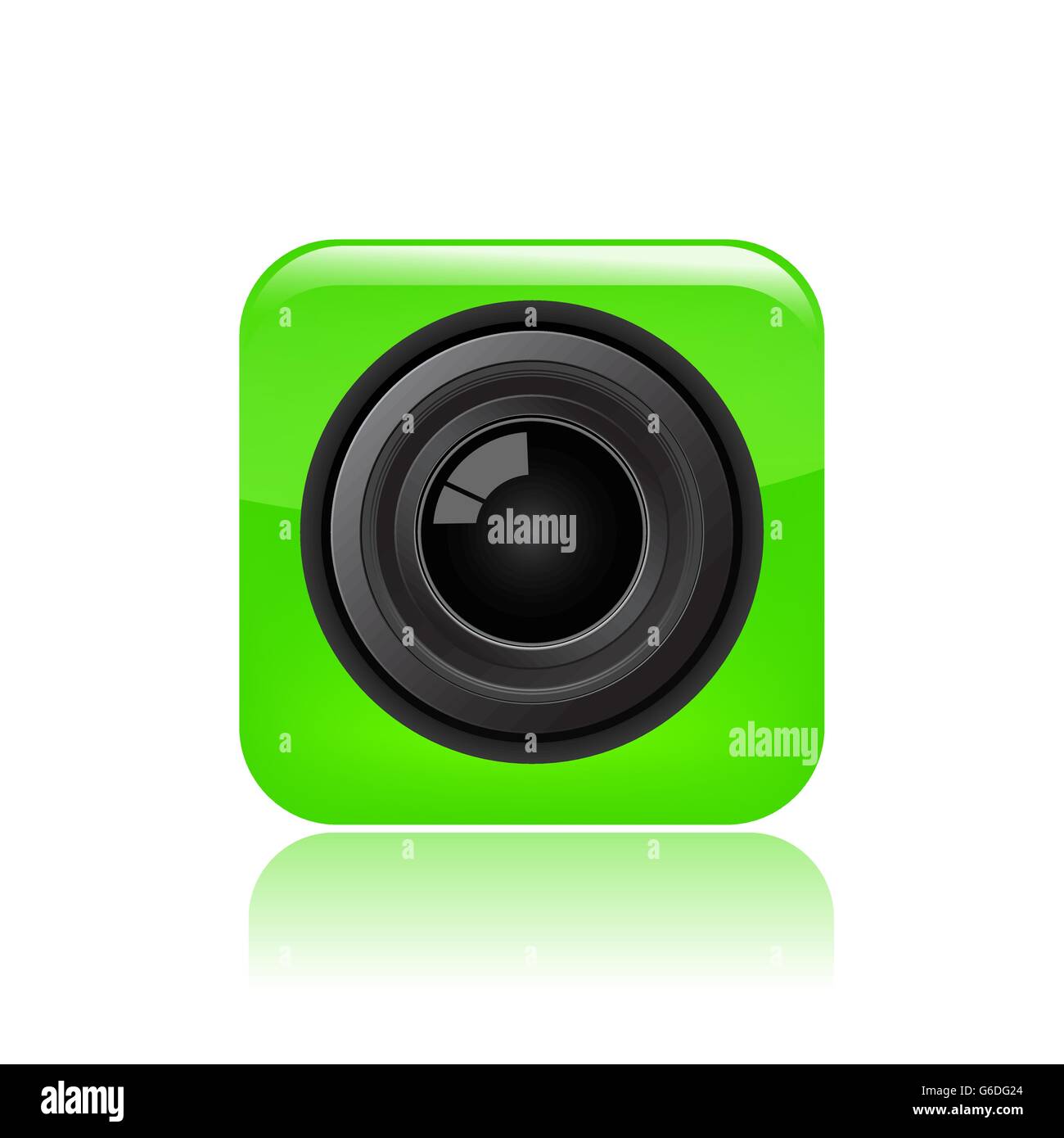 Vector illustration of single isolated camera eye icon Stock Vector ...