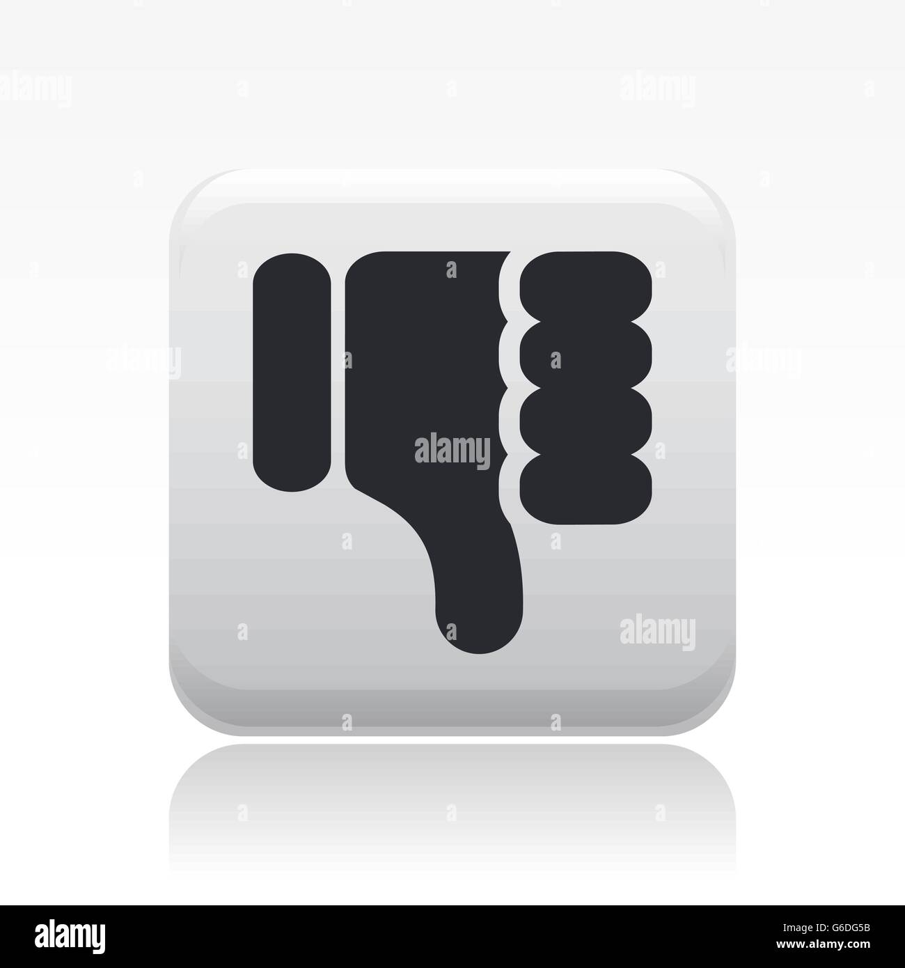 Vector illustration of single isolated denial icon Stock Vector Image ...