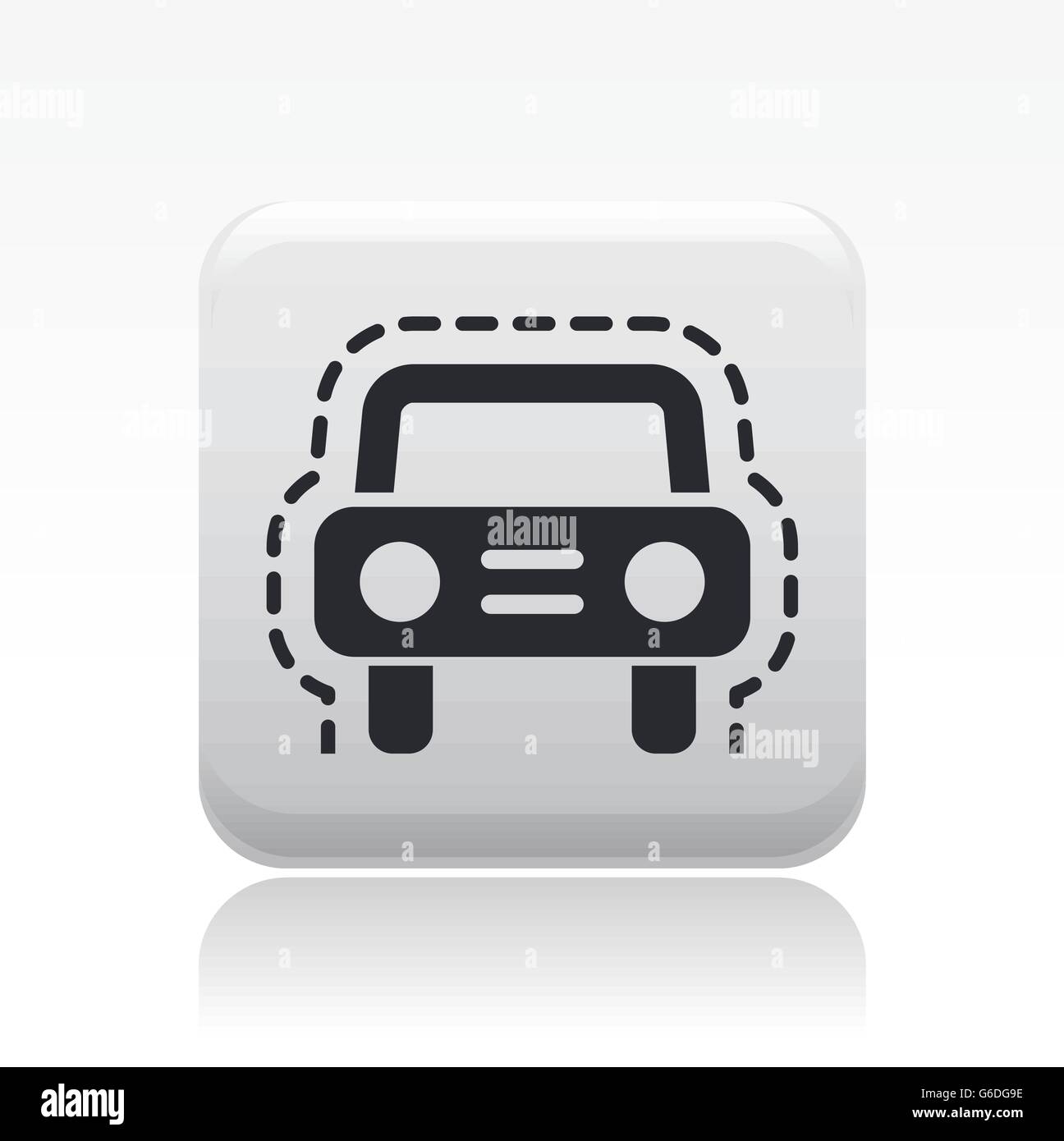 Vector illustration of single isolated car protection icon Stock Vector ...