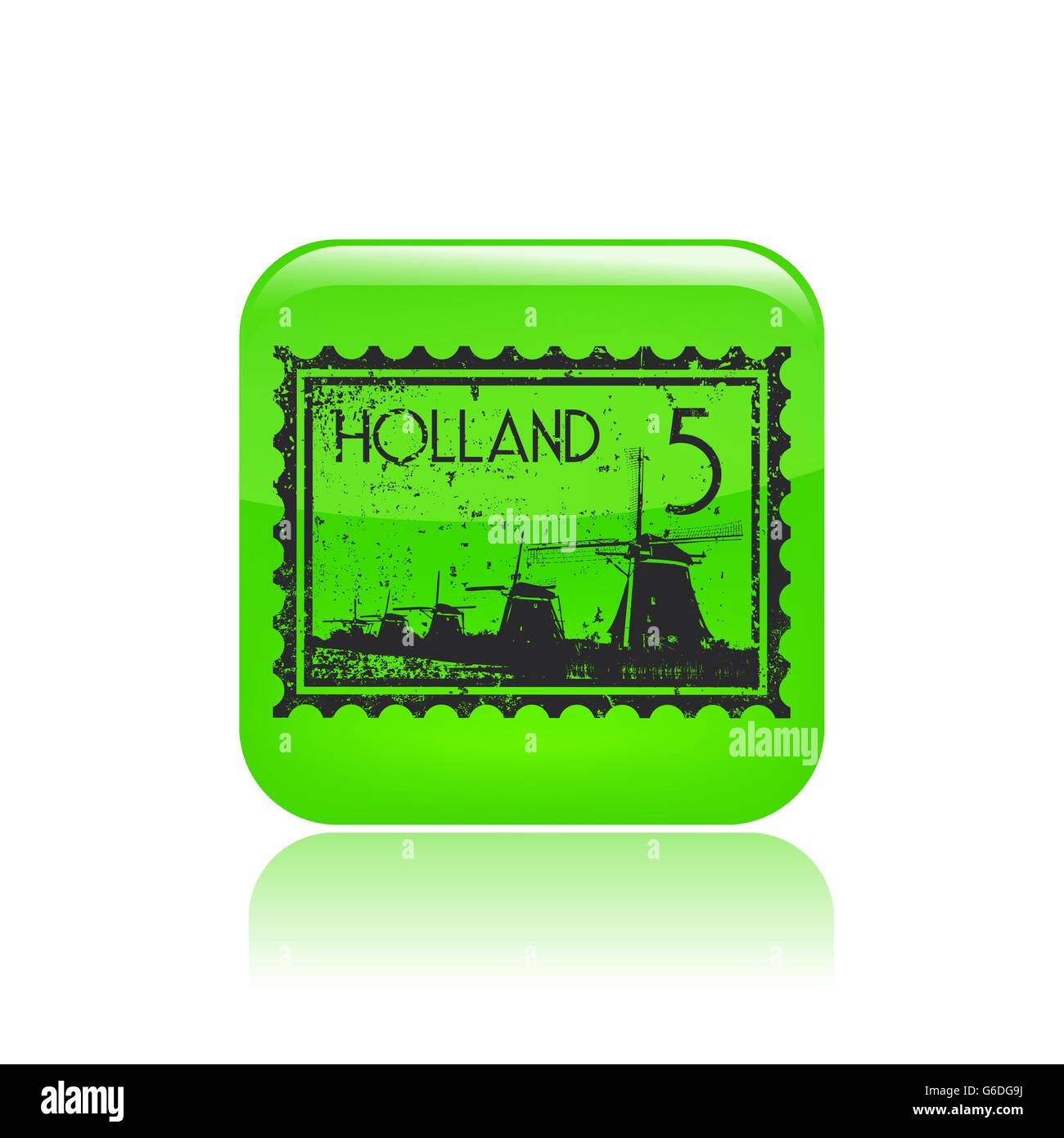 Vector illustration of single isolated Holland icon Stock Vector Image ...