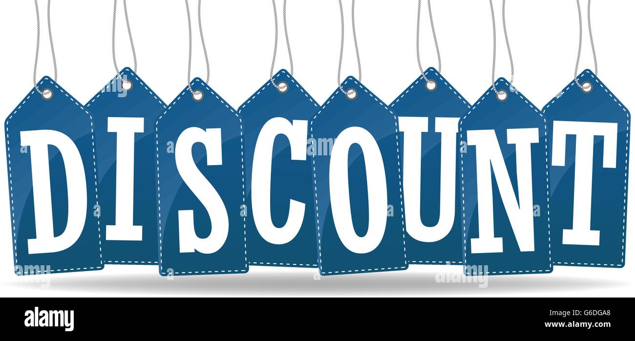 Vector illustration of discount advertising promotion Stock Vector ...