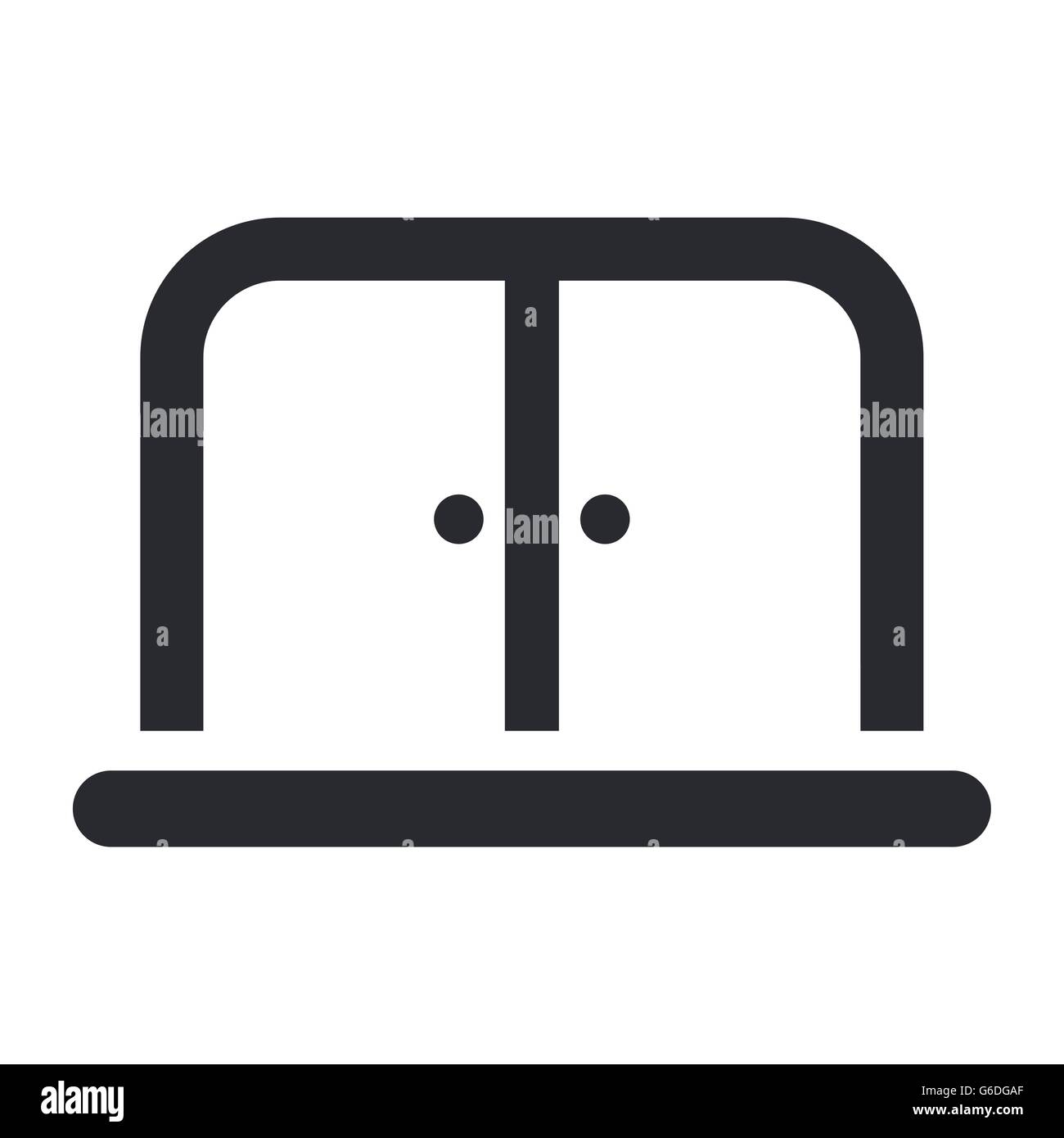 Vector illustration of single isolated doors icon Stock Vector Image ...