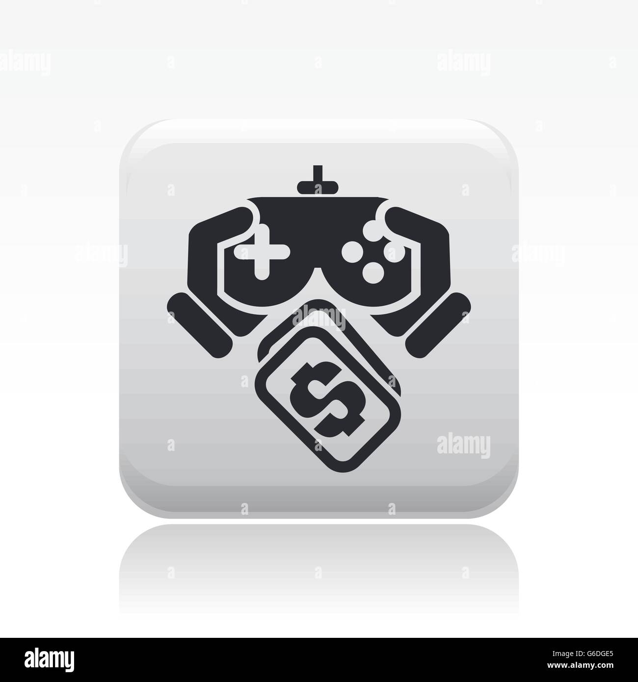 Vector illustration of single isolated videogame pay icon Stock Vector ...