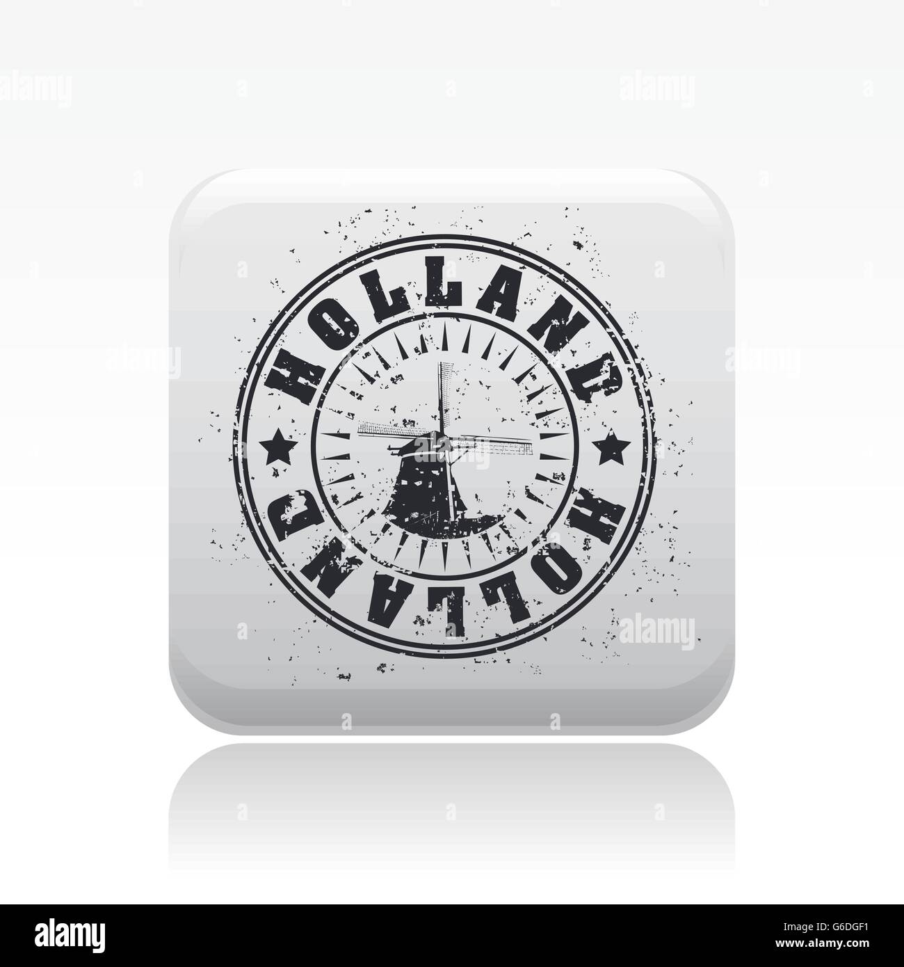 Vector illustration of single isolated Holland icon Stock Vector Image ...