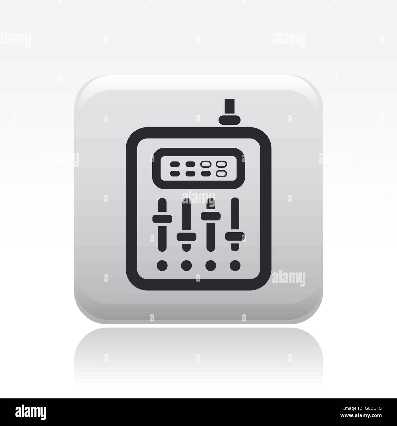 Vector illustration of single isolated mixer icon Stock Vector Image ...