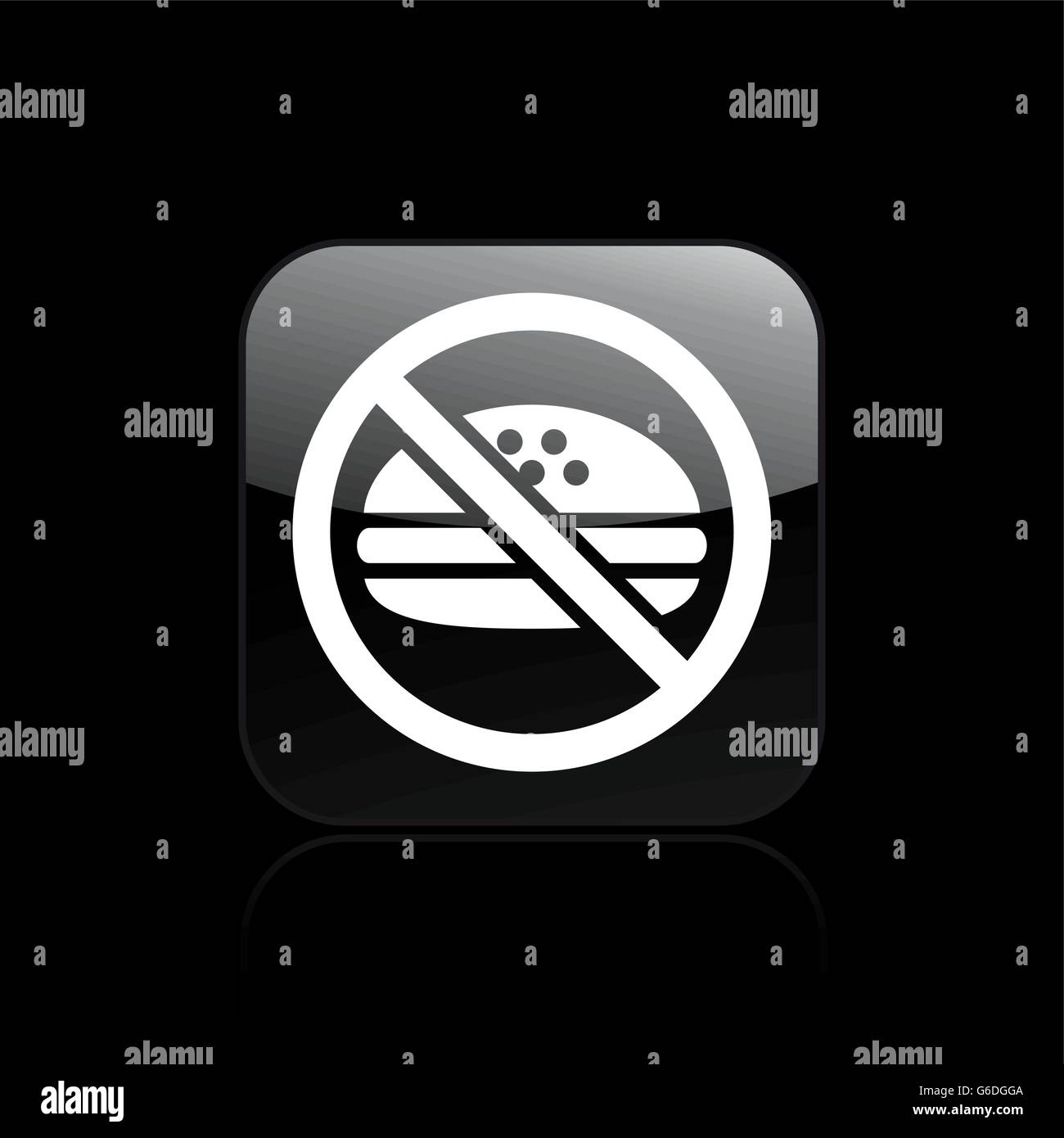 No sandwiches Stock Vector Images - Alamy