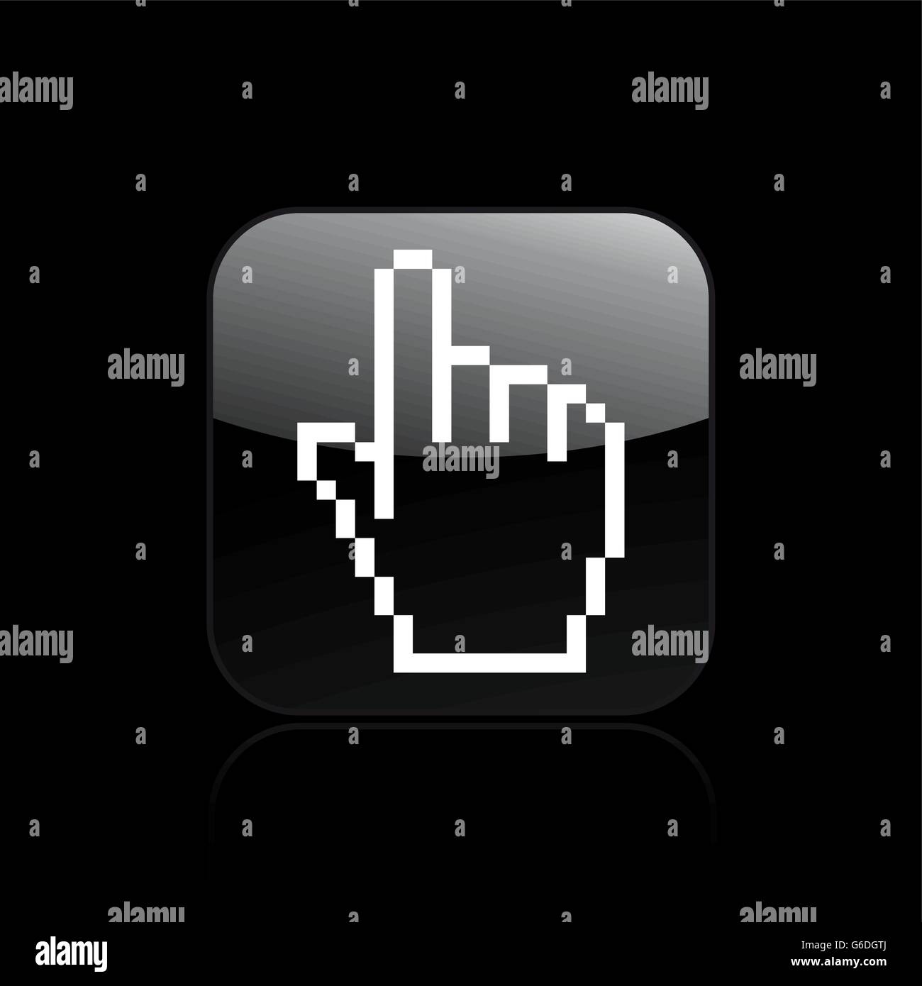 Vector illustration of single isolated pointer icon Stock Vector Image ...