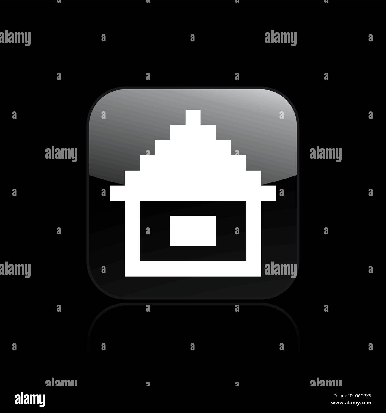 Vector illustration of single isolated pixel computer icon Stock Vector ...