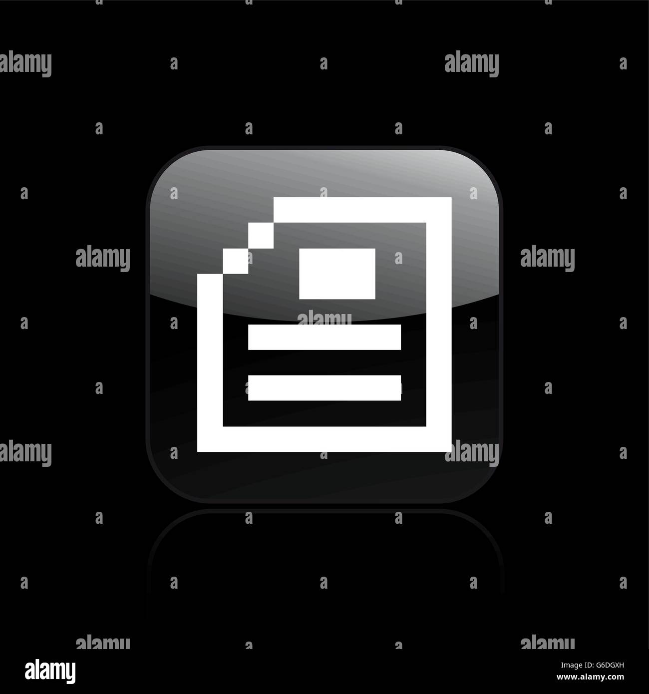 Vector illustration of single isolated pixel computer icon Stock Vector ...