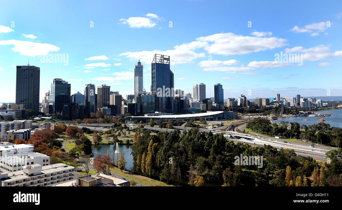 General view of the city of perth hi-res stock photography and images ...