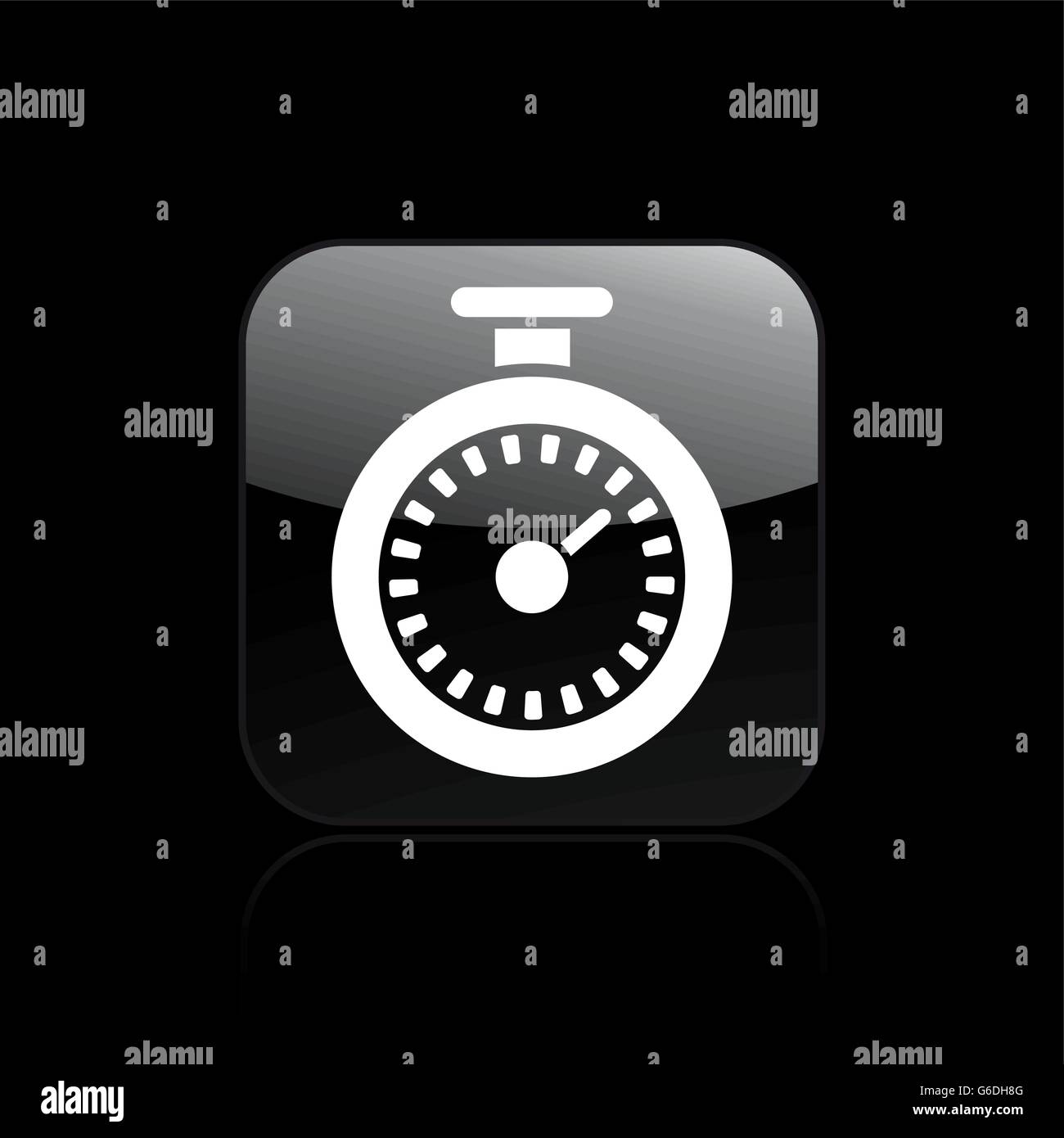 Vector illustration of single isolated timer icon Stock Vector Image ...