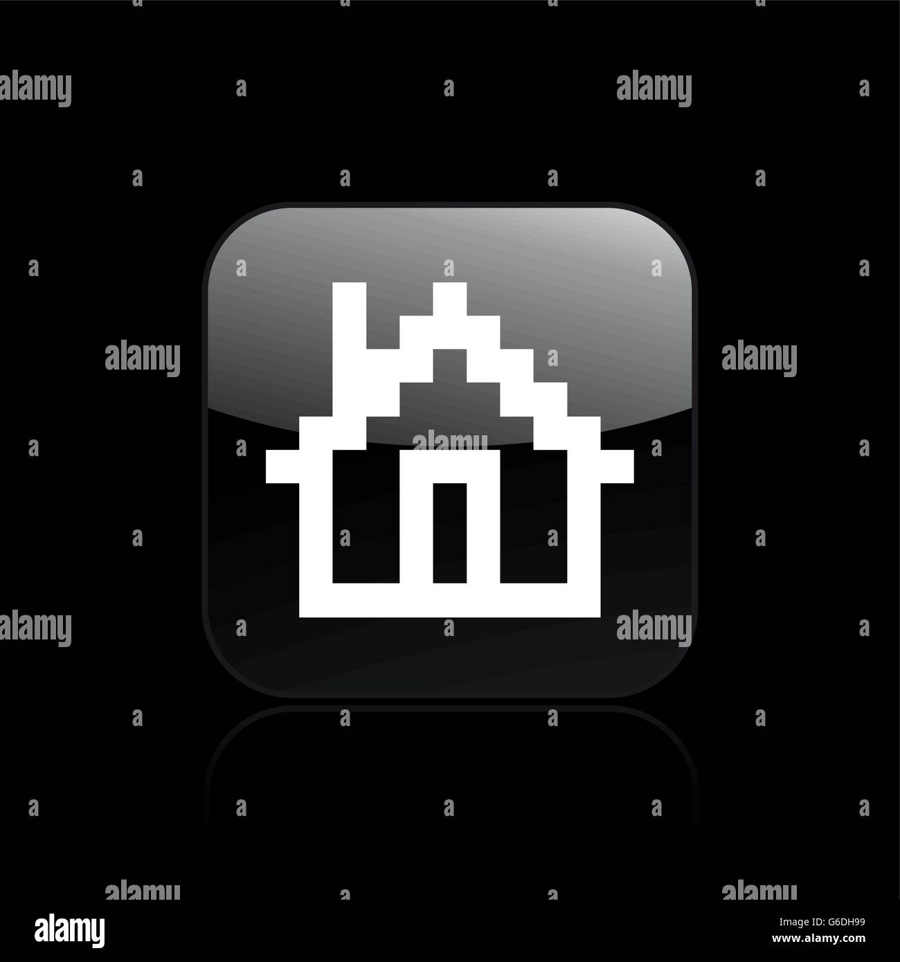 Vector illustration of single isolated pixel pc icon Stock Vector Image ...